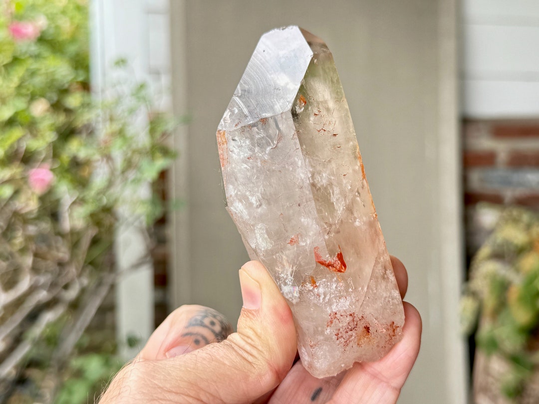 Smoky Lightning Strike Quartz With Red Hematite Inclusion, Rare Find ...
