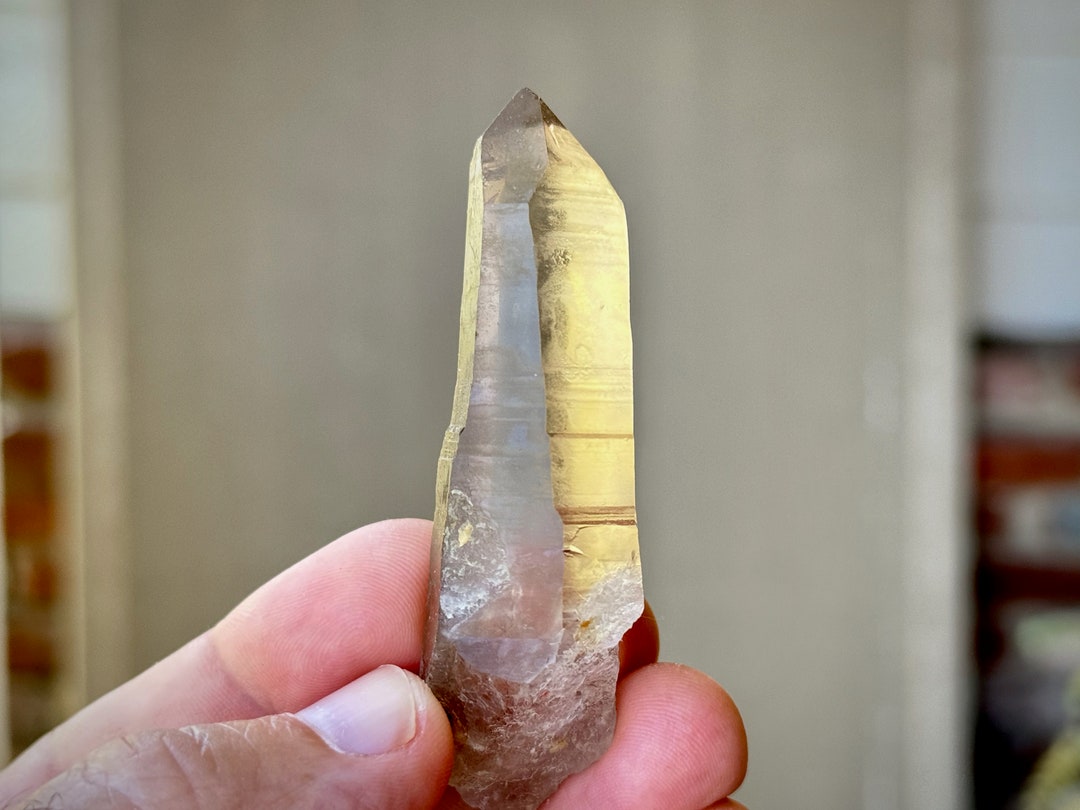 Smoky Lemurian Quartz With Tinge of Golden Healer, 39g, New Find, Serra ...