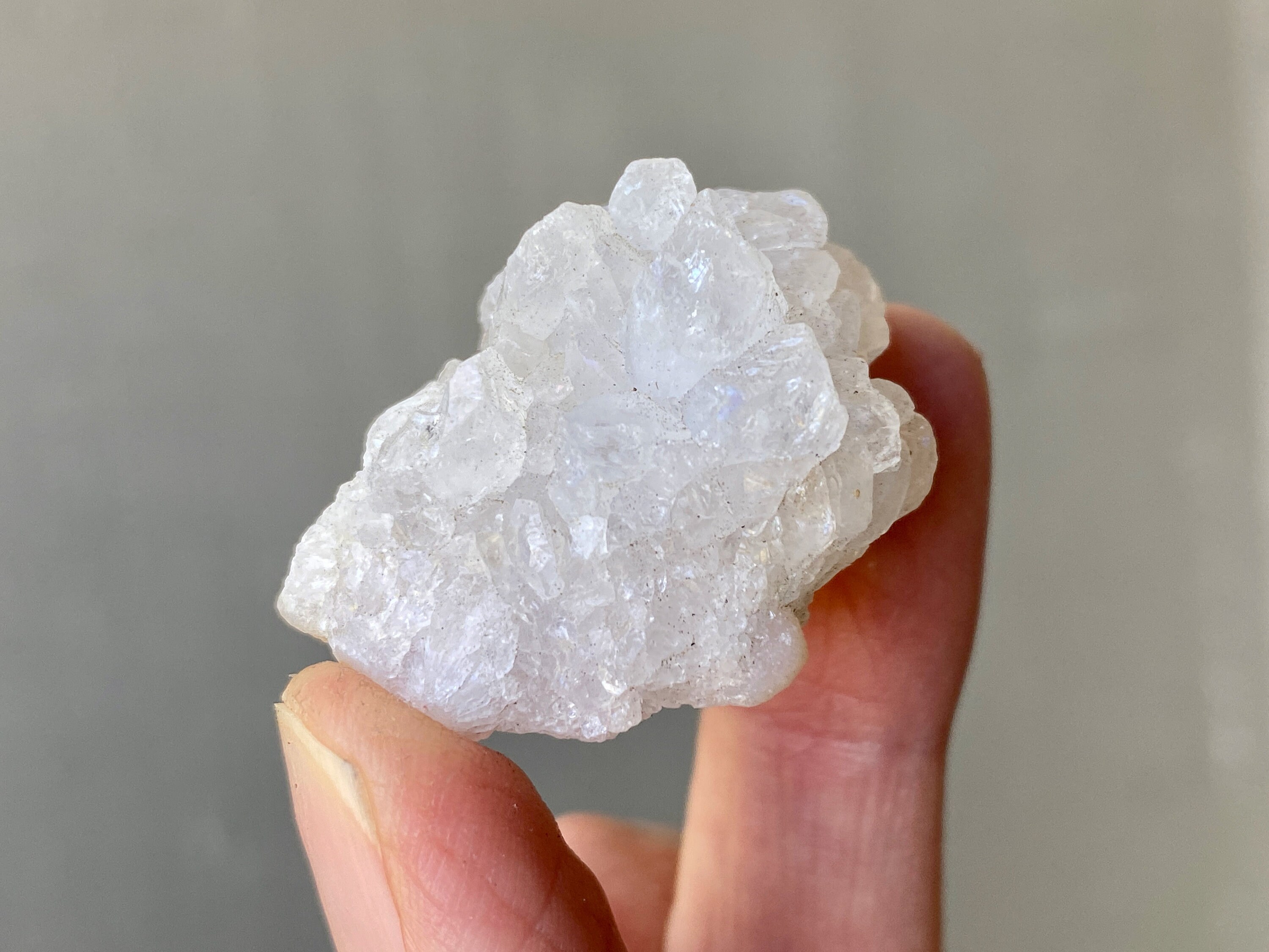 Iris Quartz Crystal Stalactite with Rhodium, Rainbow Quartz, Aurora ...