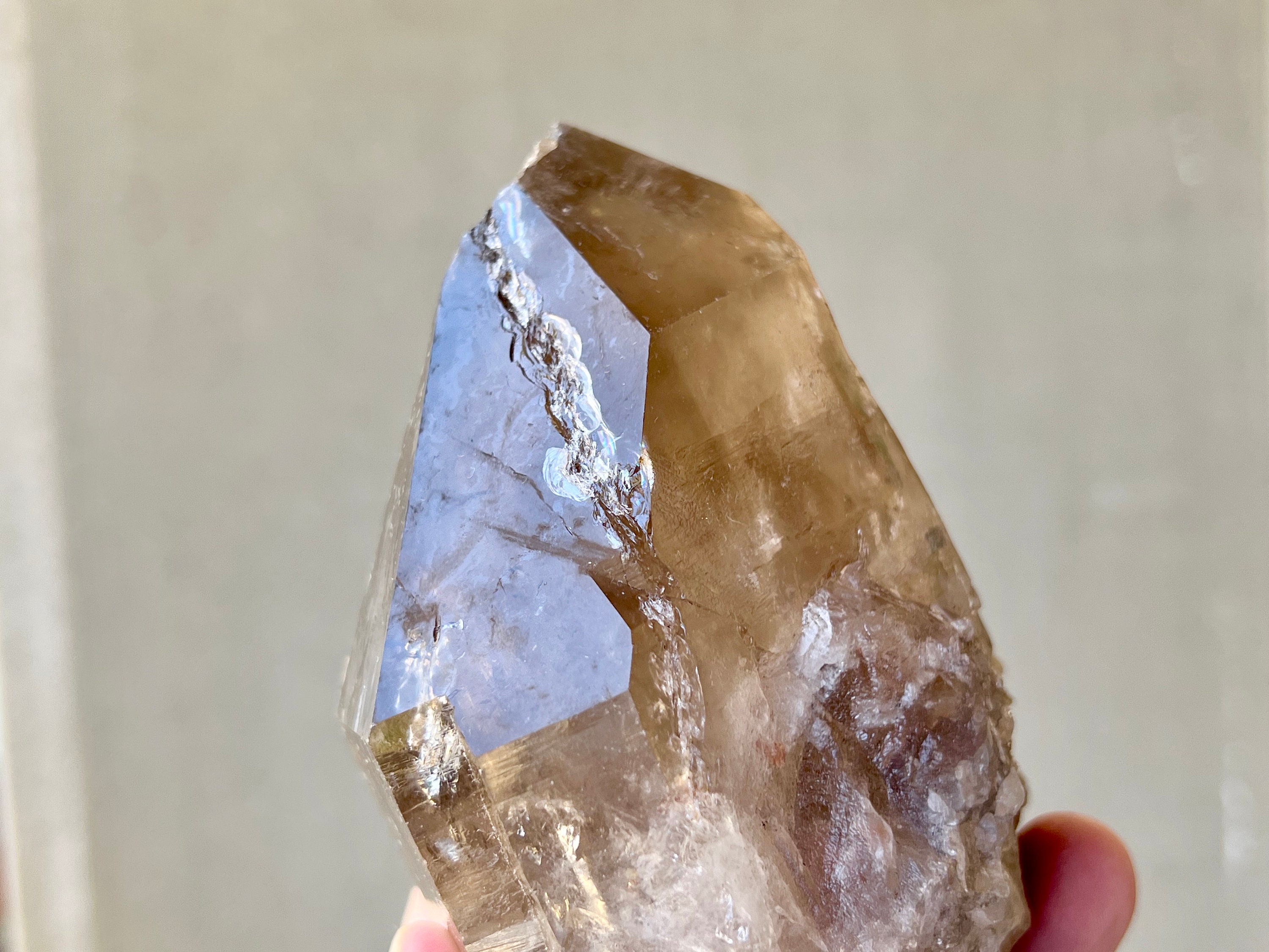 Lightning Strike Smoky Quartz Crystal, Large Crystal (883g), Rare Find ...