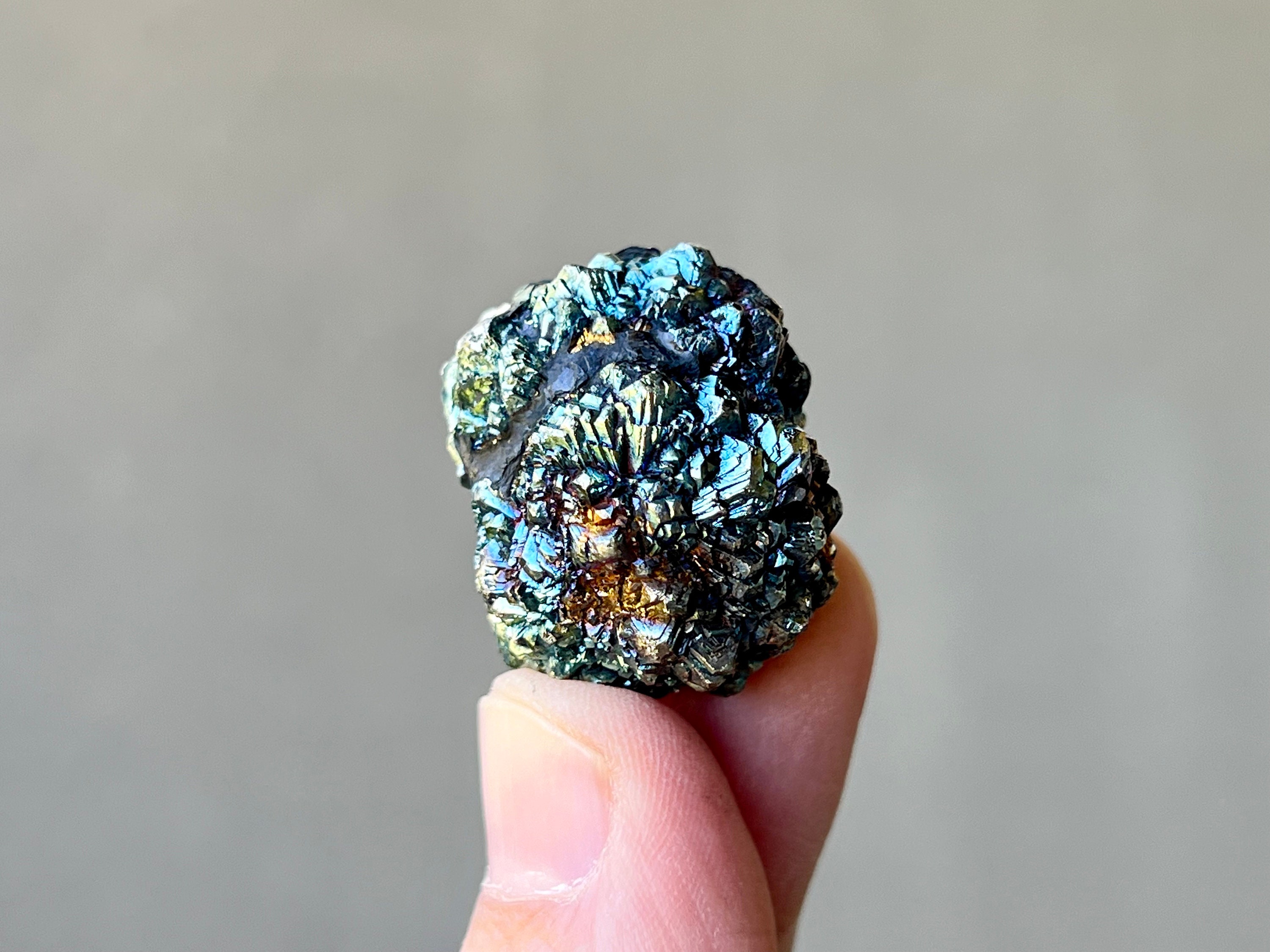 Rainbow Marcasite Nodule with Natural Iridescence, 38g, Golden Prophecy ...