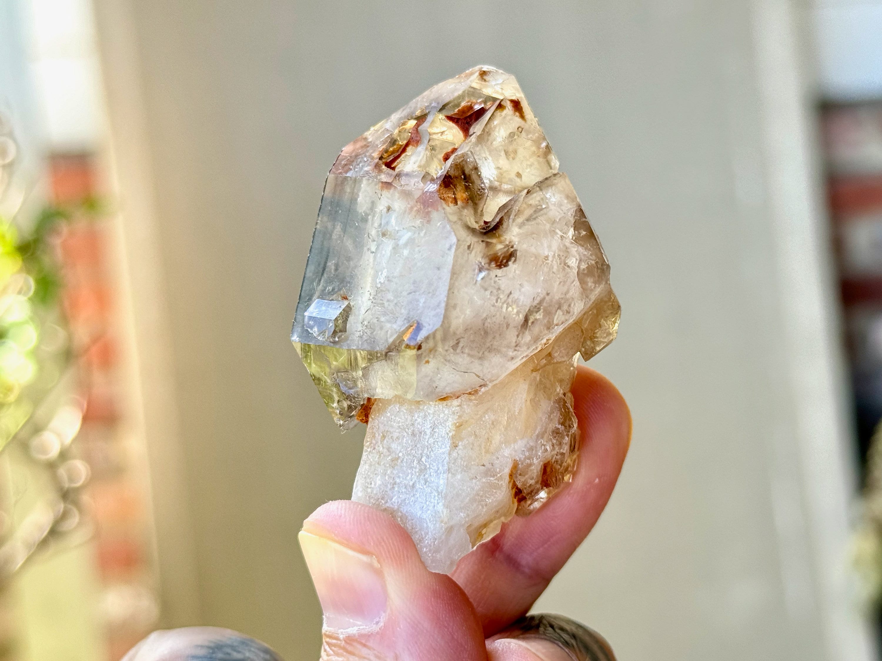 Elestial Smoky Quartz with Red Hematite Inclusions, 79g, Scepter ...