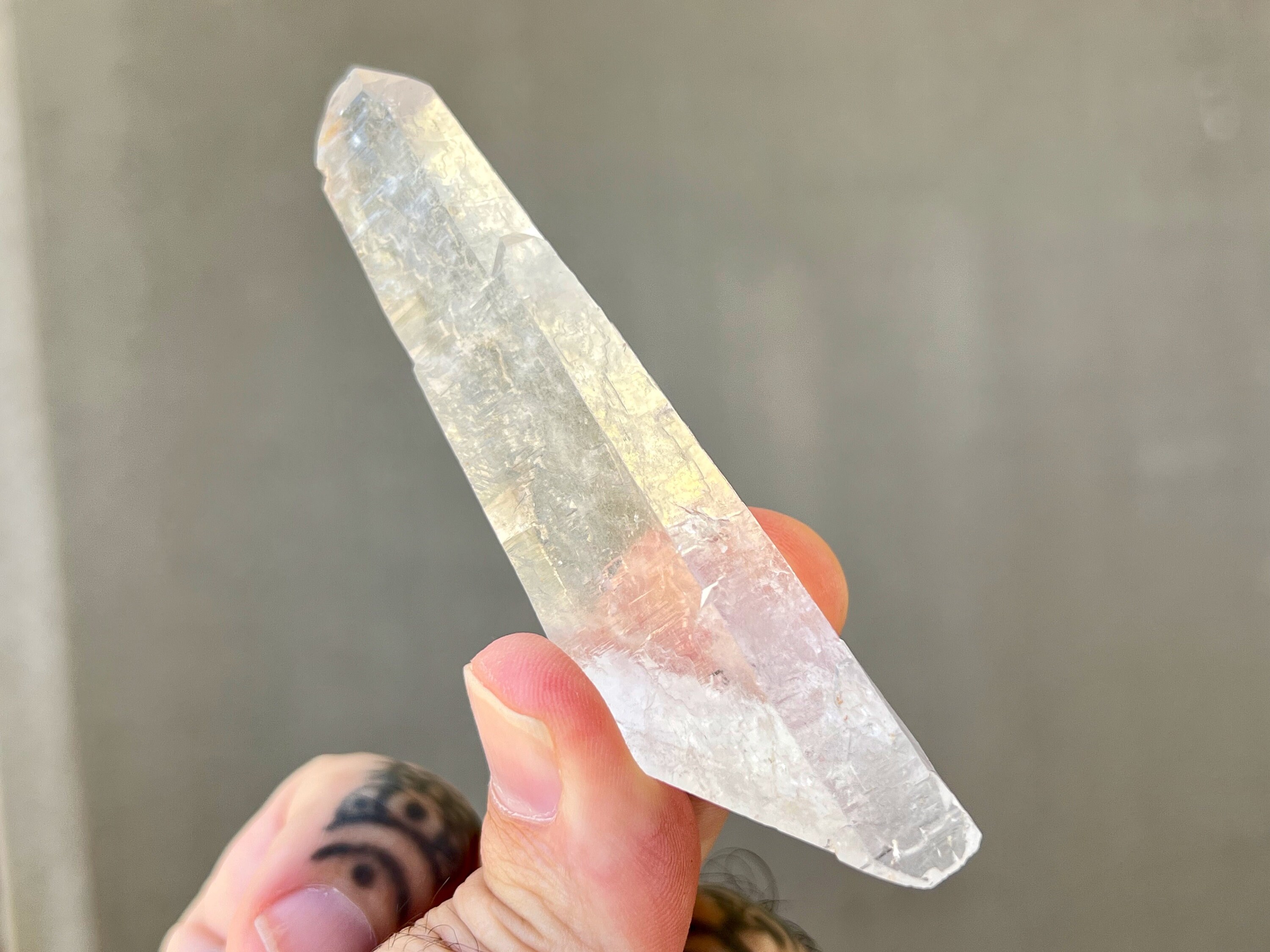 Laser Quartz Crystal with Mildly Etched Surfaces and Double Termination ...