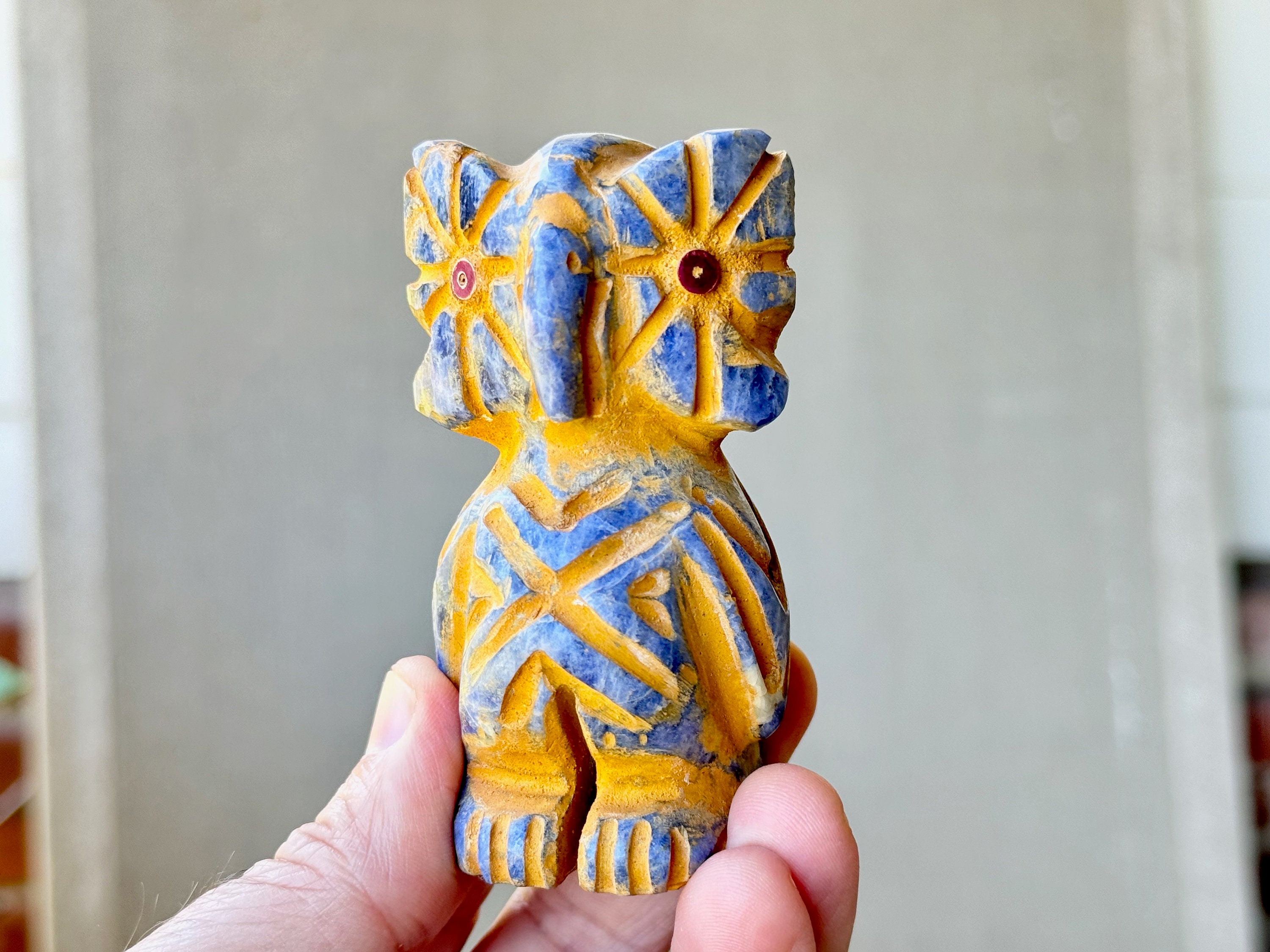 Incan Cosmic Owl Totem by Peruvian Artist Ruben Layme, Andean Owl ...