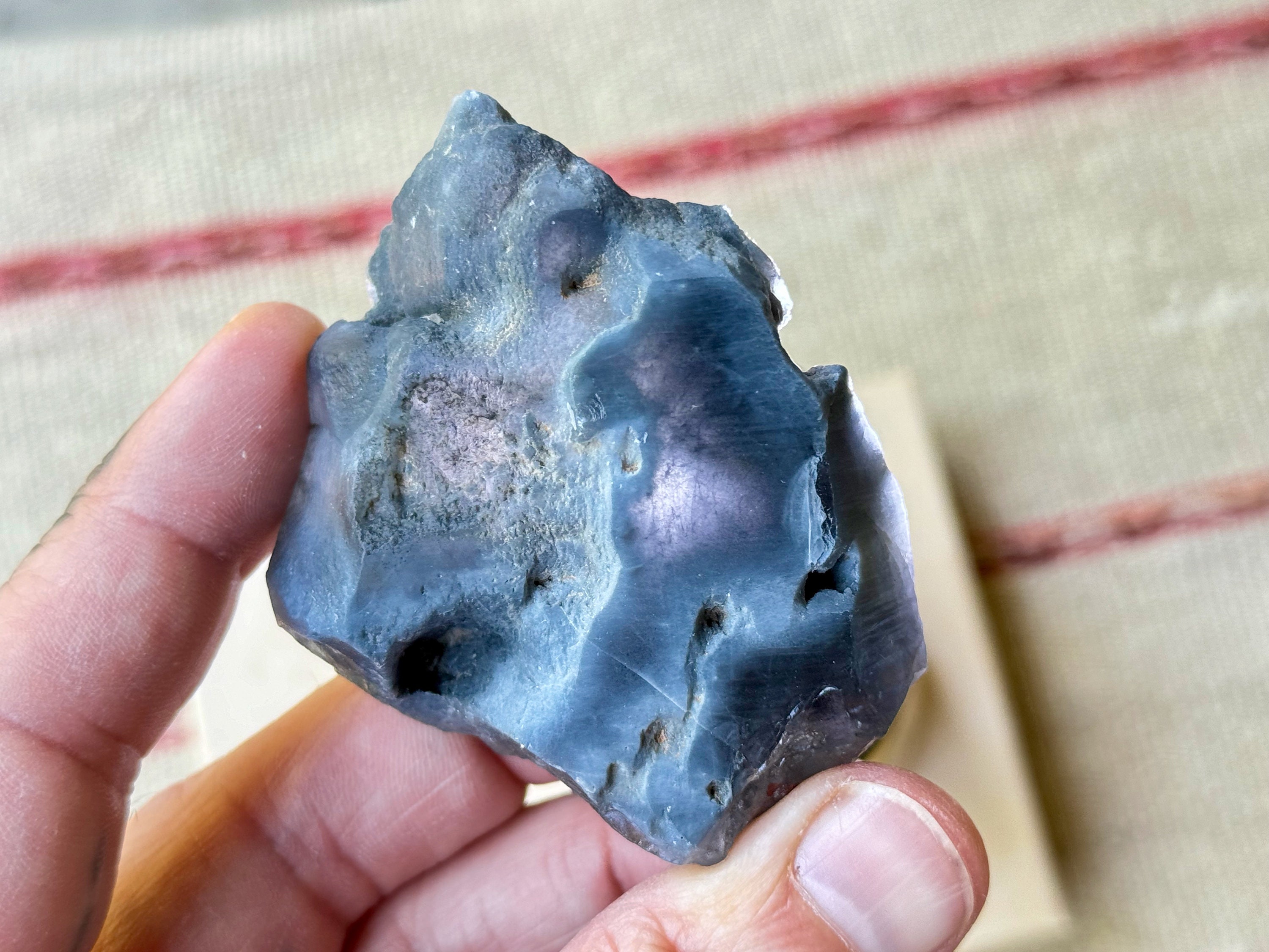 Blue Tara Nightshade Quartz with Vibrant Blue Riebeckite Inclusions ...