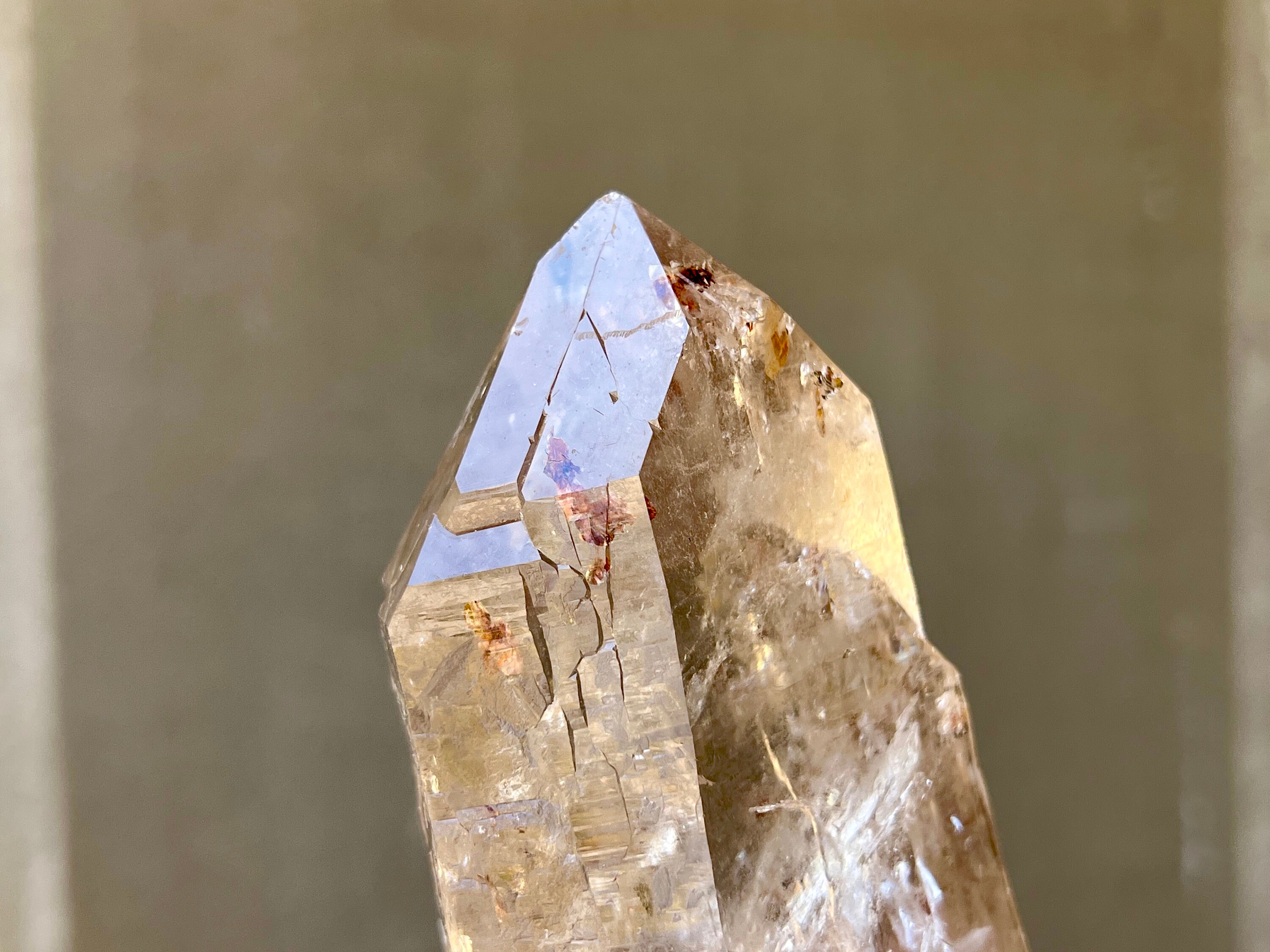 Cathedral Quartz Crystal with Unique Key Imprint, Water Clear Quartz ...