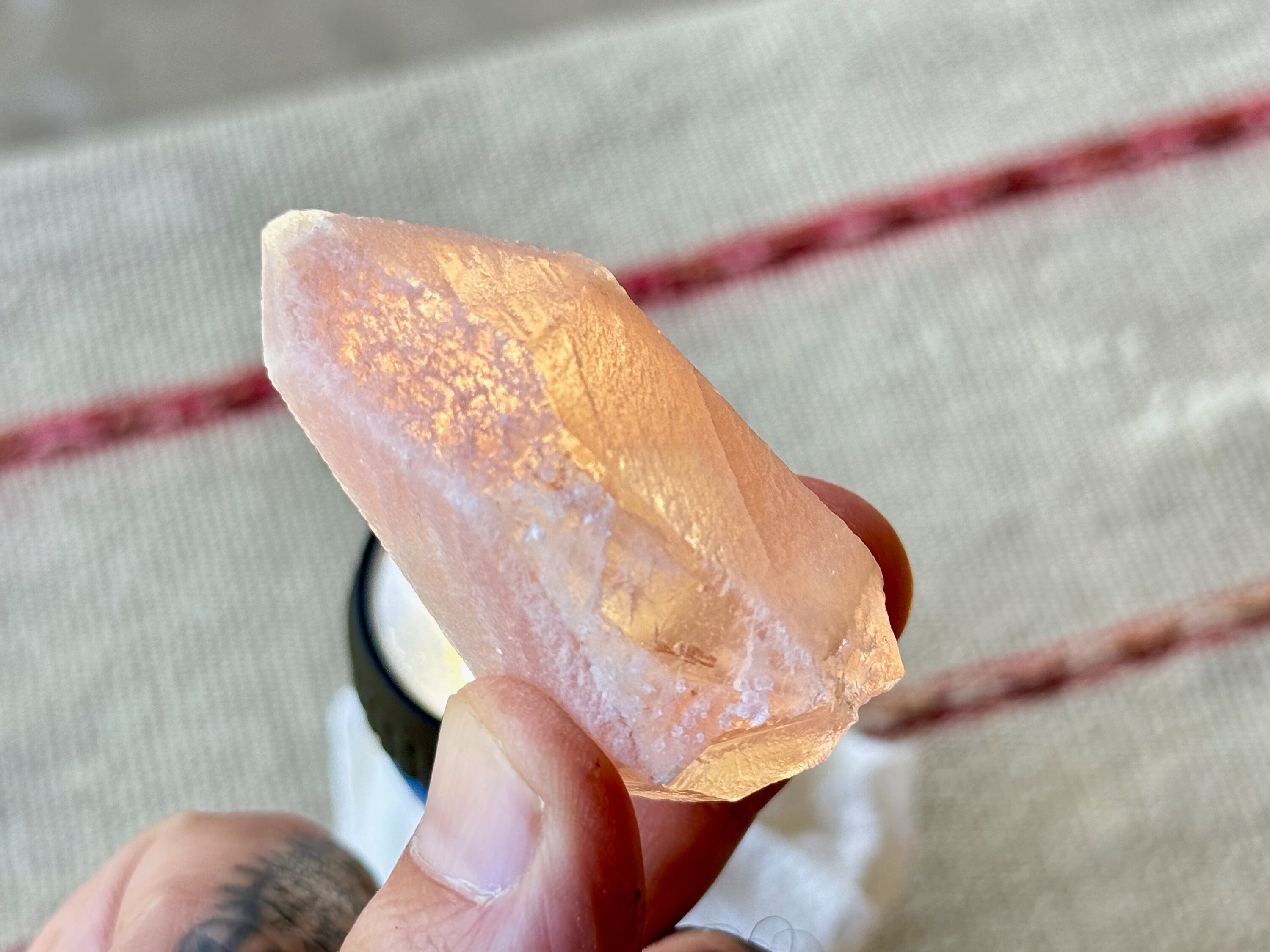 Pink Dreamsicle Lemurian Quartz with Vibrant Pink Hues, New Find, Dream ...