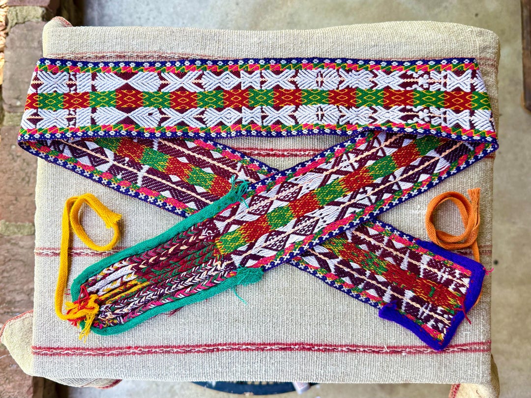 Chumpi Belt, Traditional Q'ero Protection Belt for Shamanic Ceremony ...