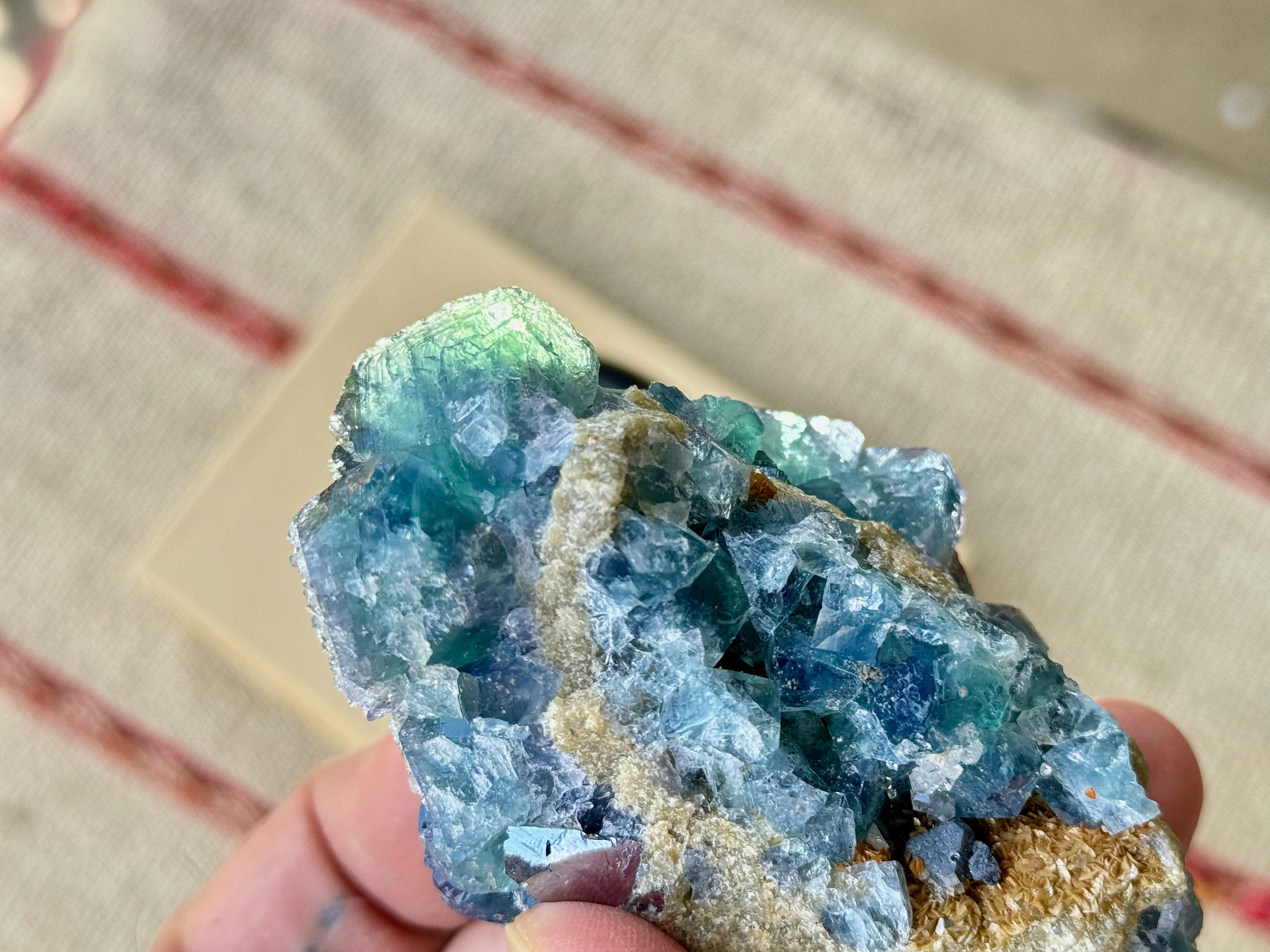 Nigerian Color Change Fluorite, Bicolor Purple and Aqua Blue Fluorite ...