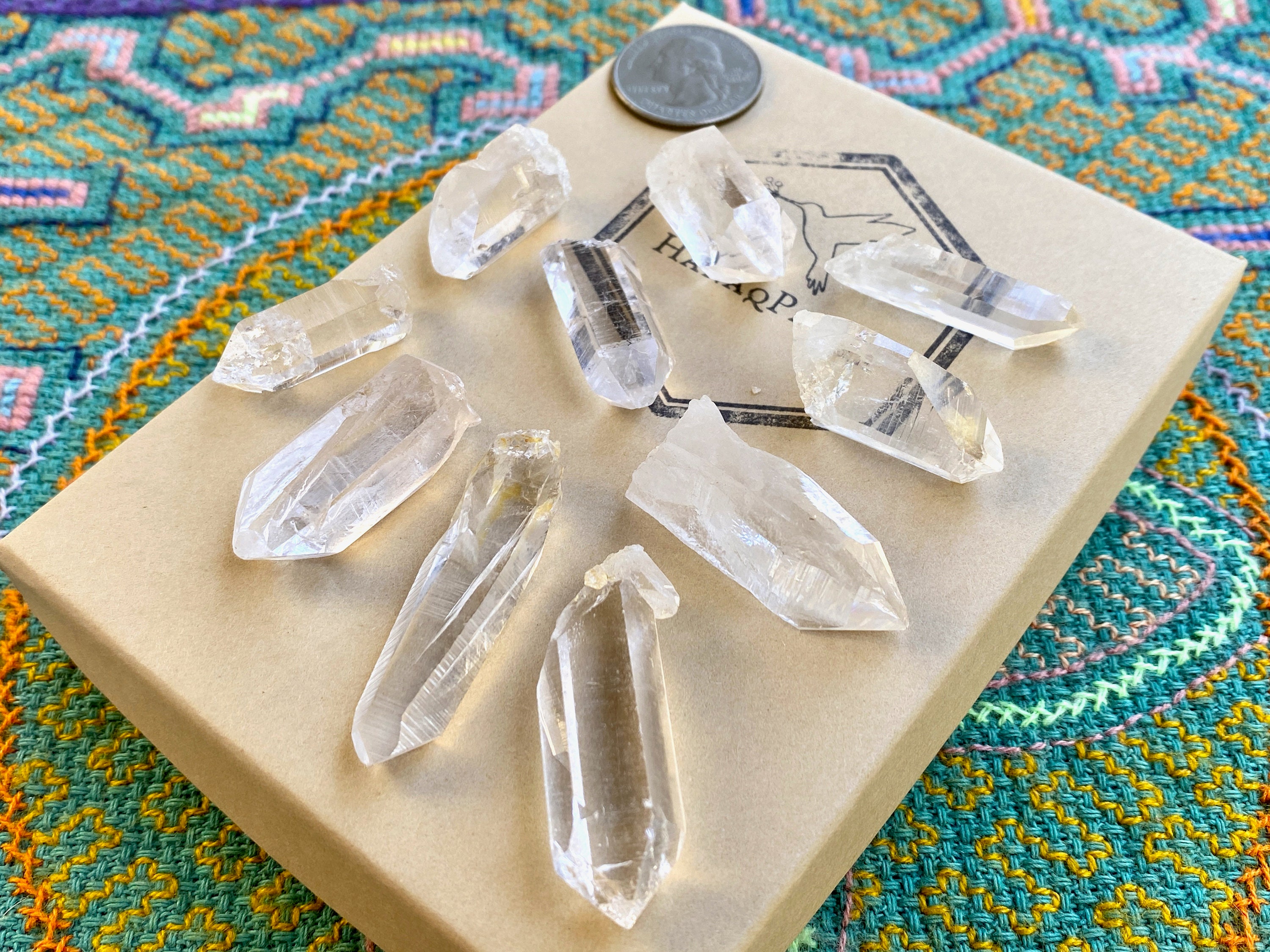 Himalayan Quartz Crystal Lot, 10 Pieces, New Find, Water Clear High ...