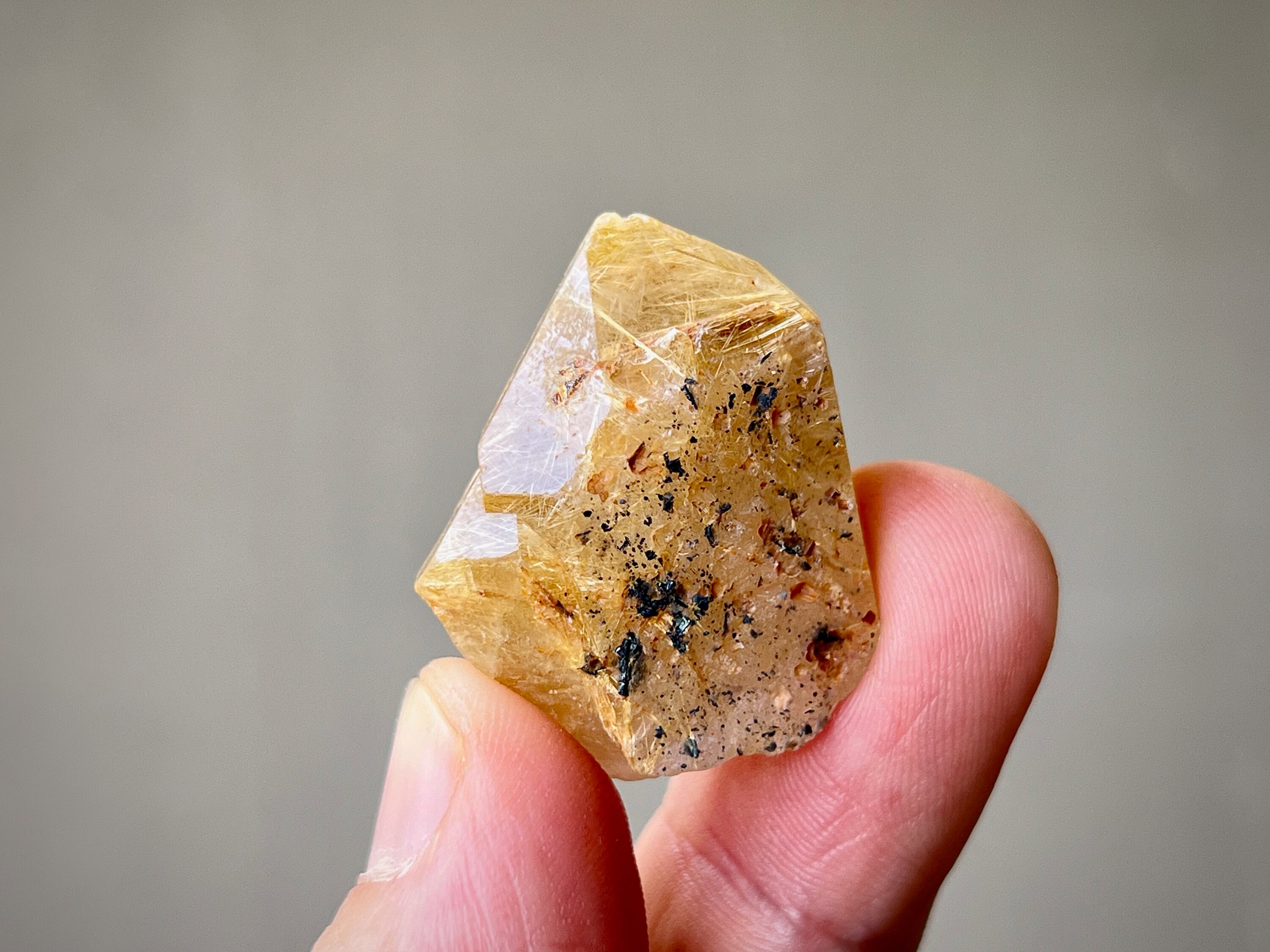 Golden Rutile Quartz with Beautiful Threads of Gold Rutile, New Find ...