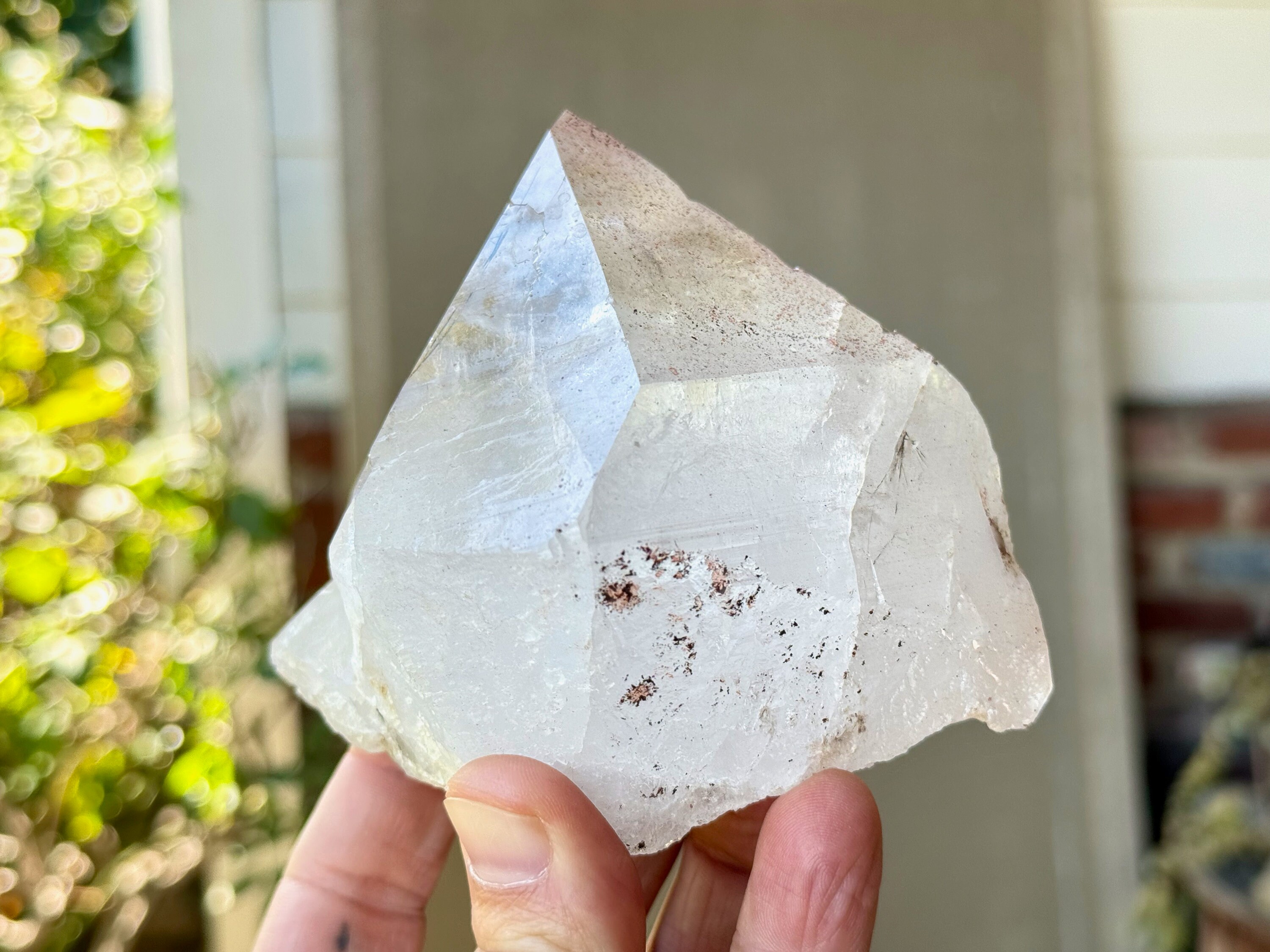 Himalayan Cathedral Quartz with Black Rutile, 617g, High Altitude Water ...