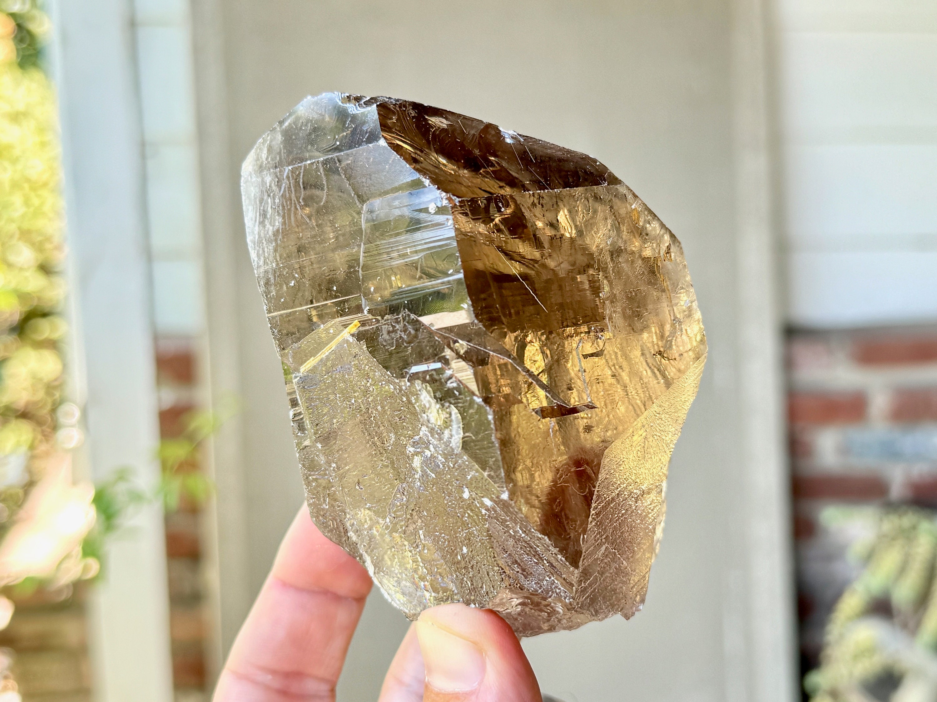 Smoky Cathedral Quartz with Golden Rutile and Record Keepers, Old Find ...
