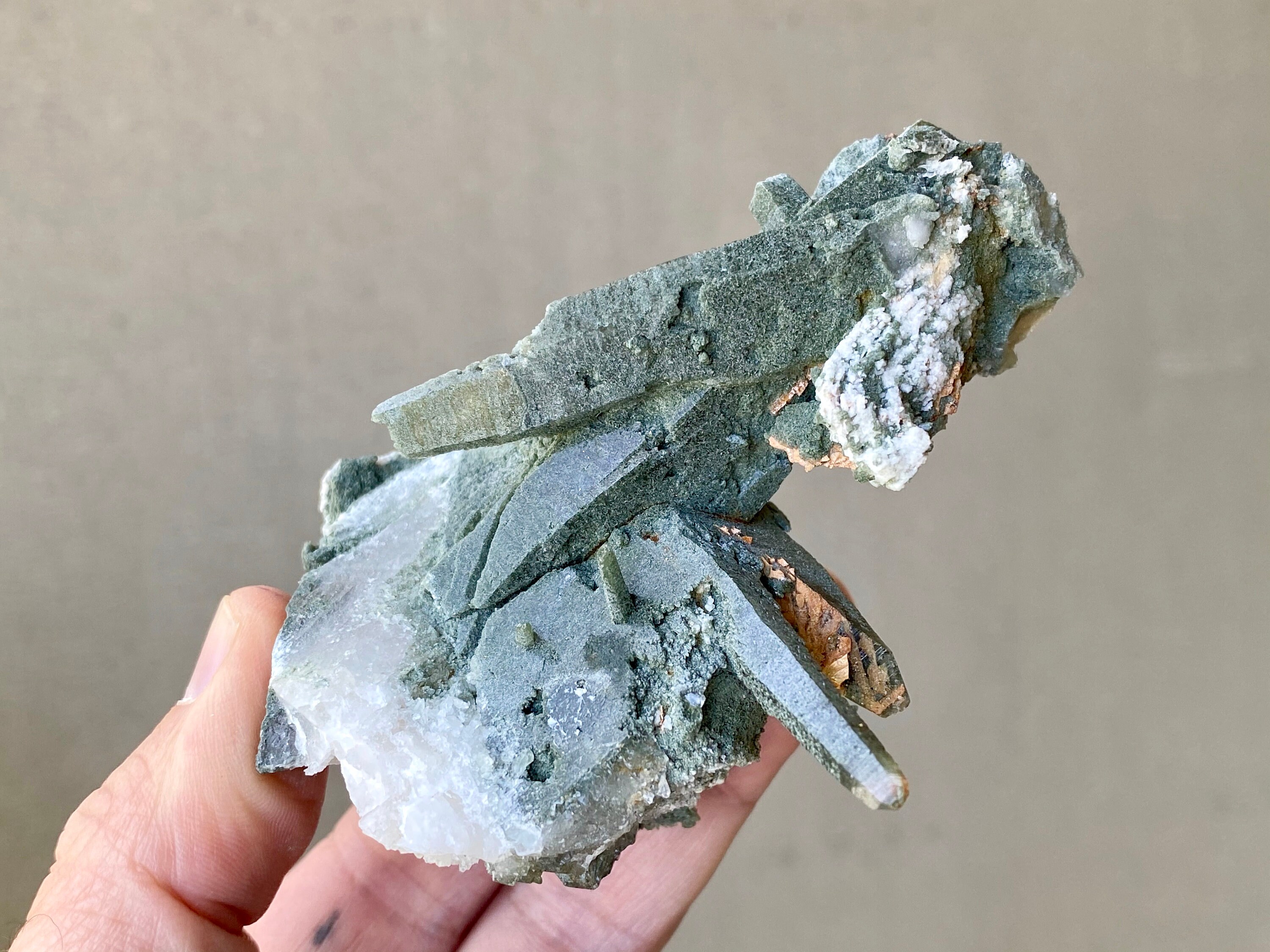 Himalayan Quartz Crystal, Rare Find, Nepal Quartz with Green Chlorite ...