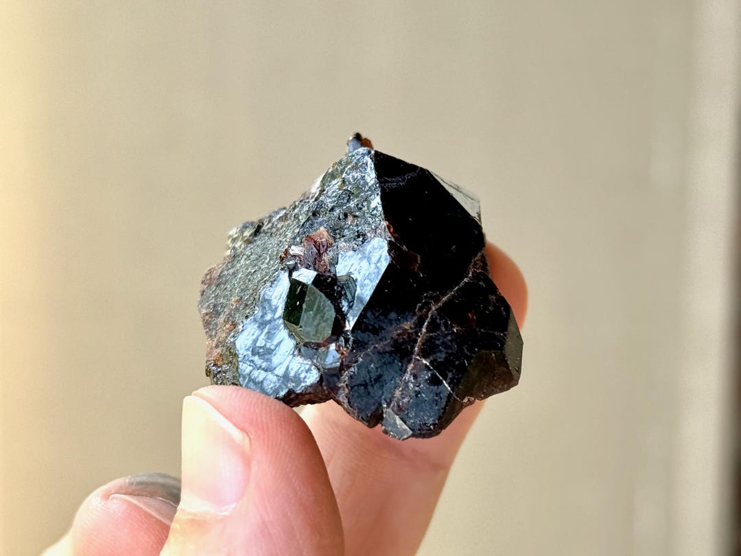 Red Garnet, Natural Formation, 49g, Rare Find, Raw Garnet, Crystal for ...