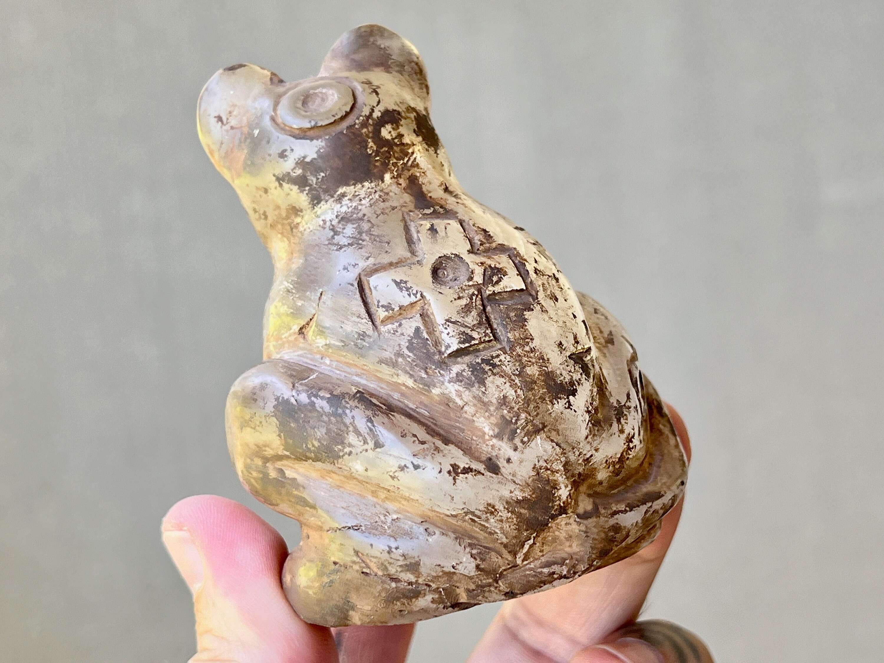 Quartz Crystal Puma Statue with Rainbow Inclusion by Peruvian Artist ...
