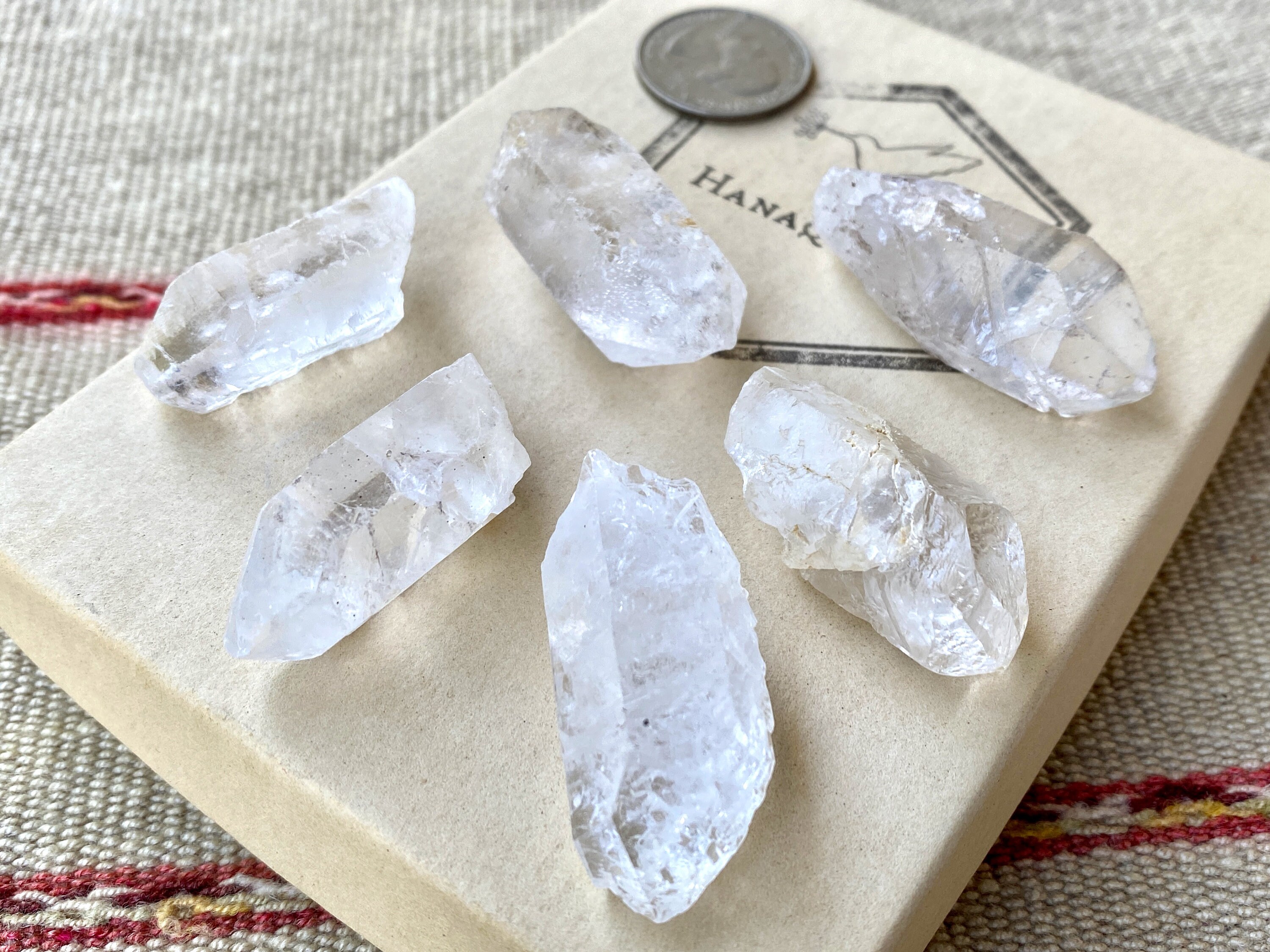 Dissolution Quartz Crystal Lot, 6 Pieces, Hydrothermally Etched Quartz ...