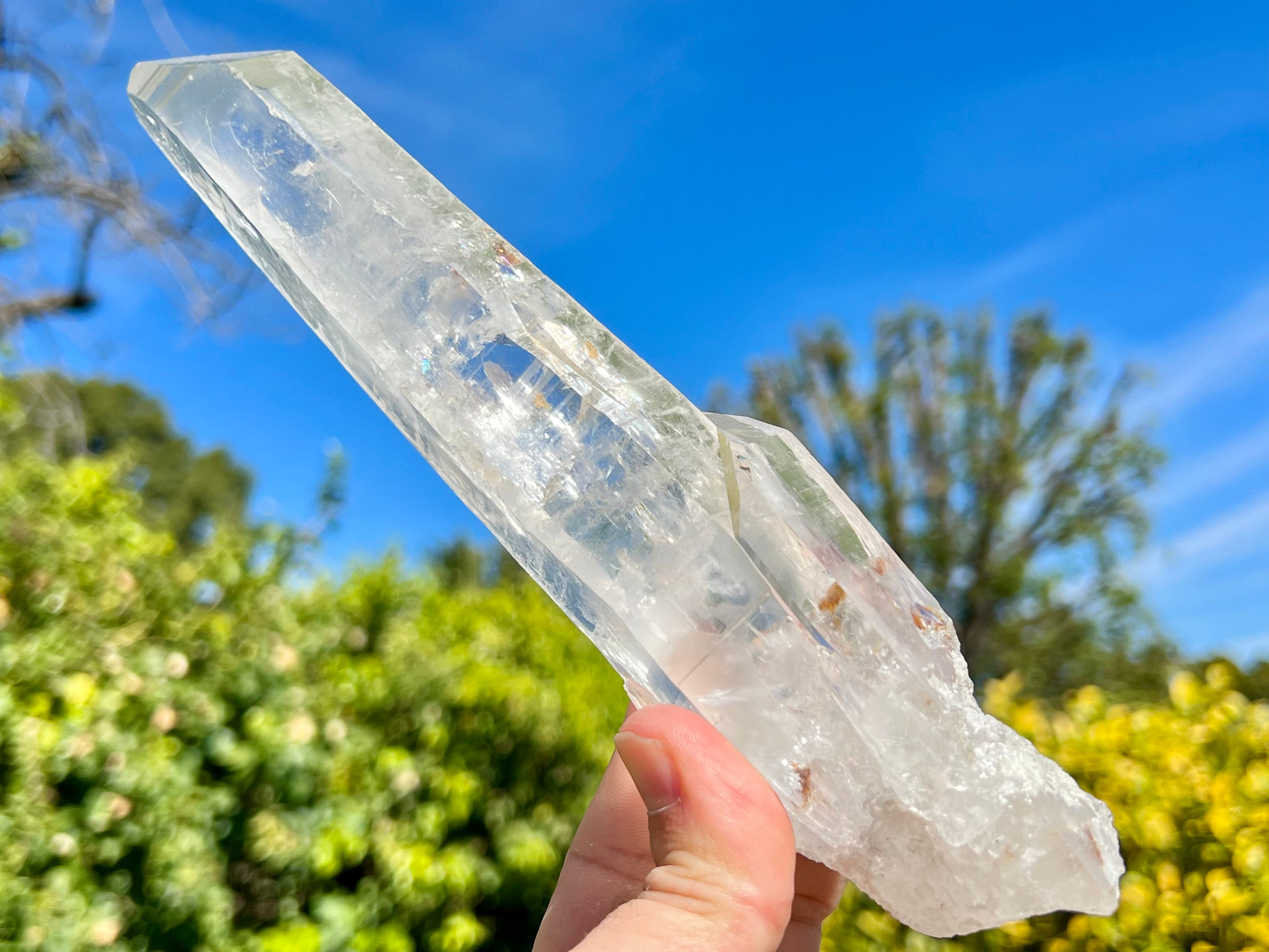 Diamantina Laser Quartz Crystal, Long Natural Quartz Point (8) for ...