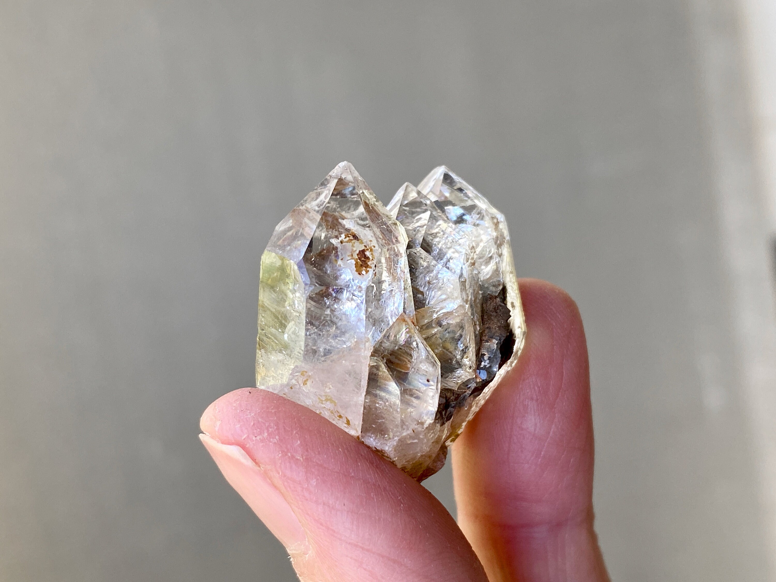 Brookite Included Quartz with Rainbow, New Find, Rare Inclusion, Clear ...