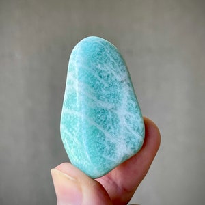 Amazonite, Calming Energy, Heart Chakra and Throat Chakra, Polished Amazonite Tumbles With ...