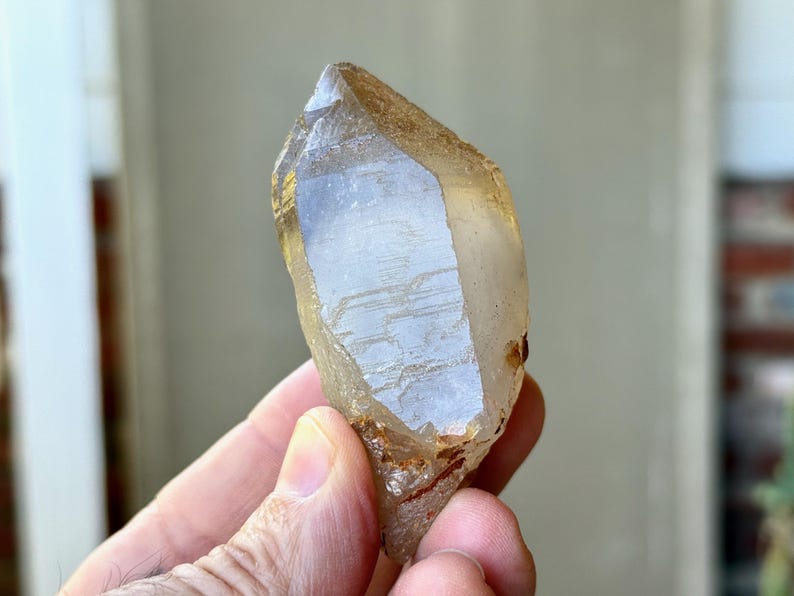Smoky Cathedral Quartz With White Phantom, 110g, Grounding & Protection ...