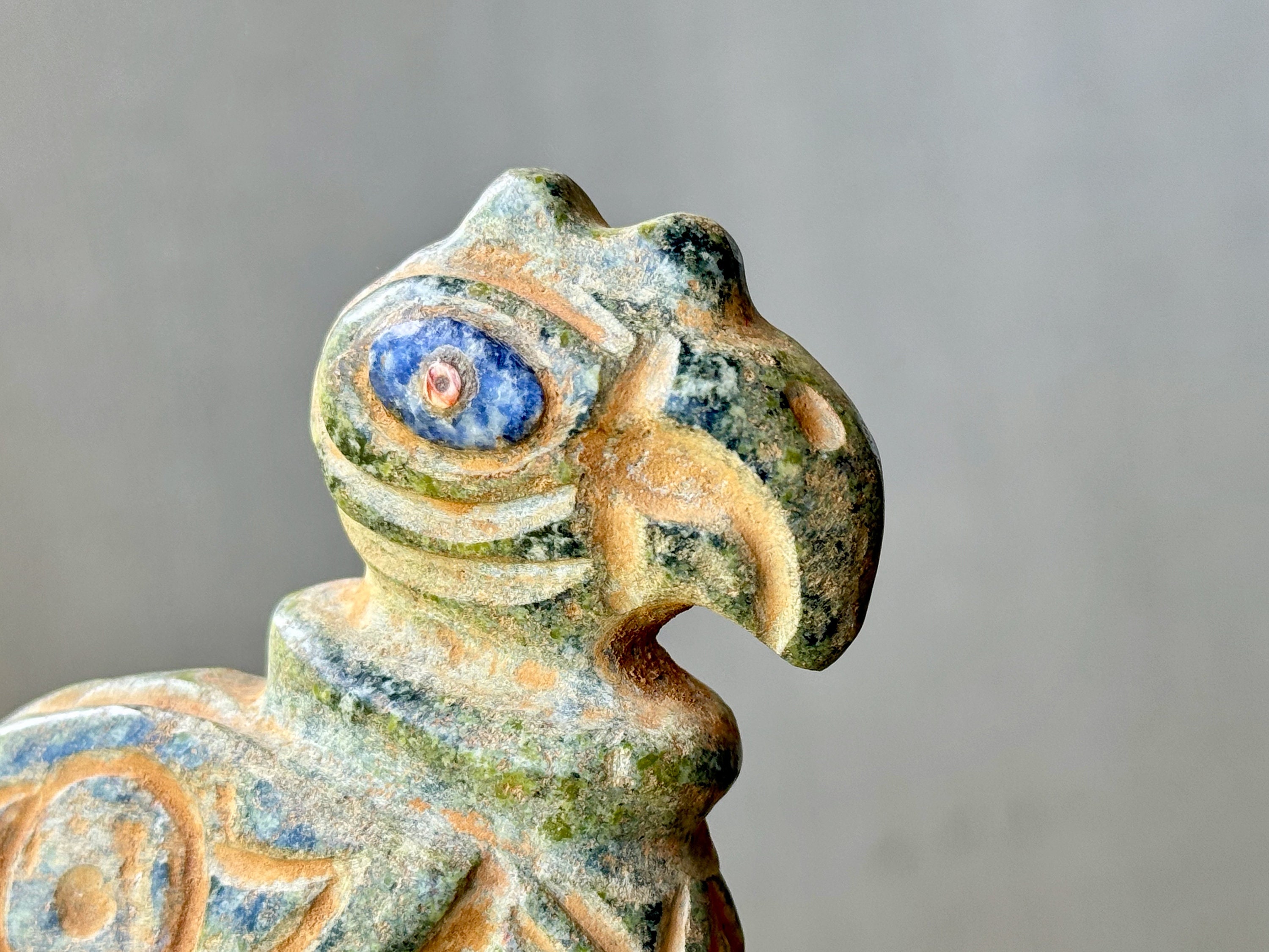 Incan Condor Statue by Peruvian Artist Ruben Layme, Hand Carved Andean ...