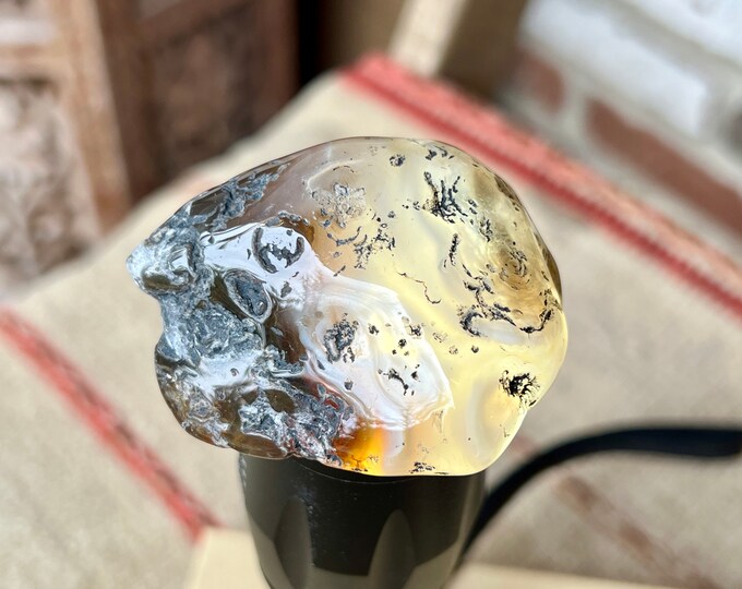 Enhydro Agate With Active Enhydro, Rare Find, Ocean Agate With Moving ...