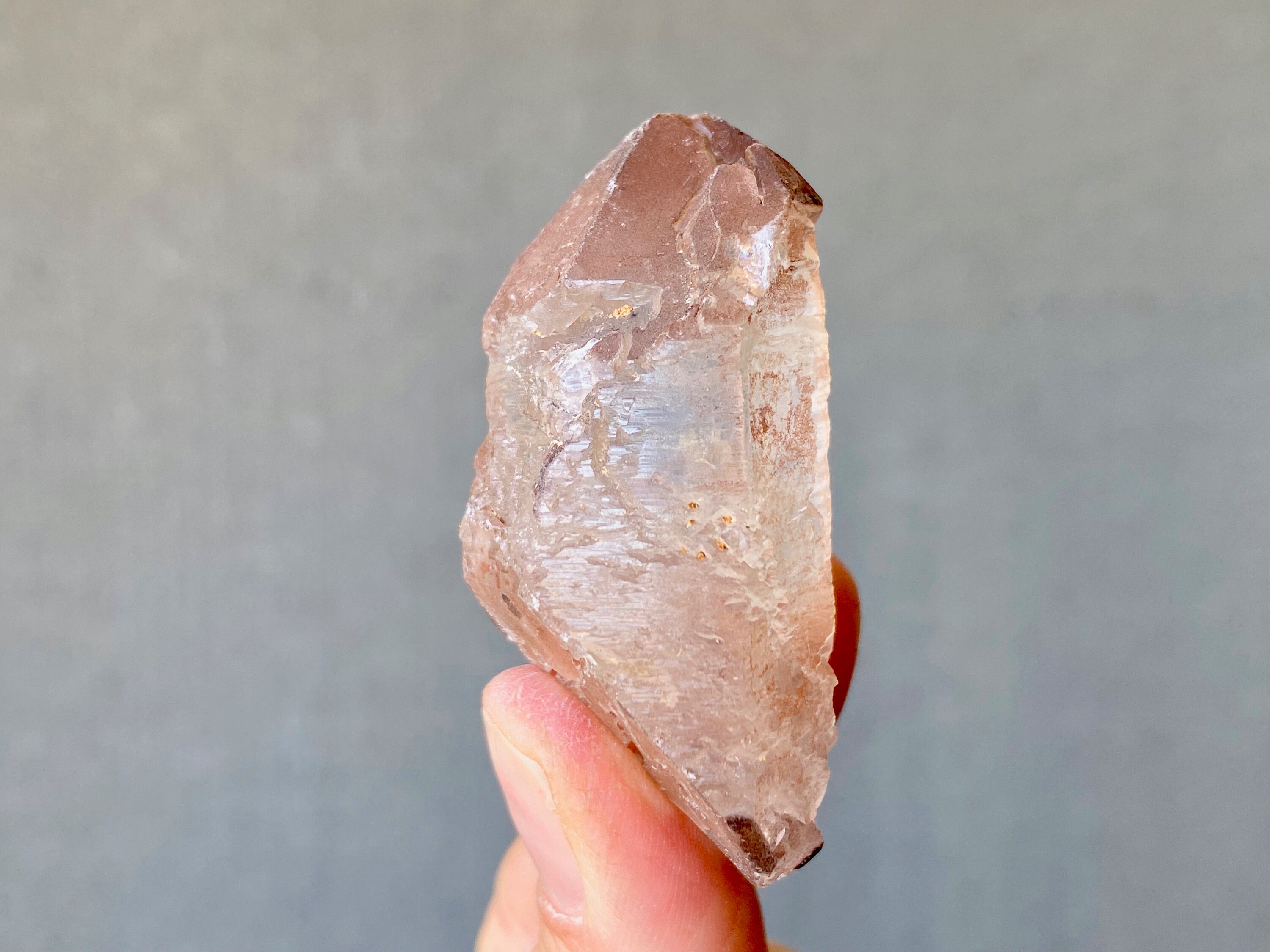 Tangerine Dissolution Quartz Crystal, Double Terminated, Ancient Sage ...