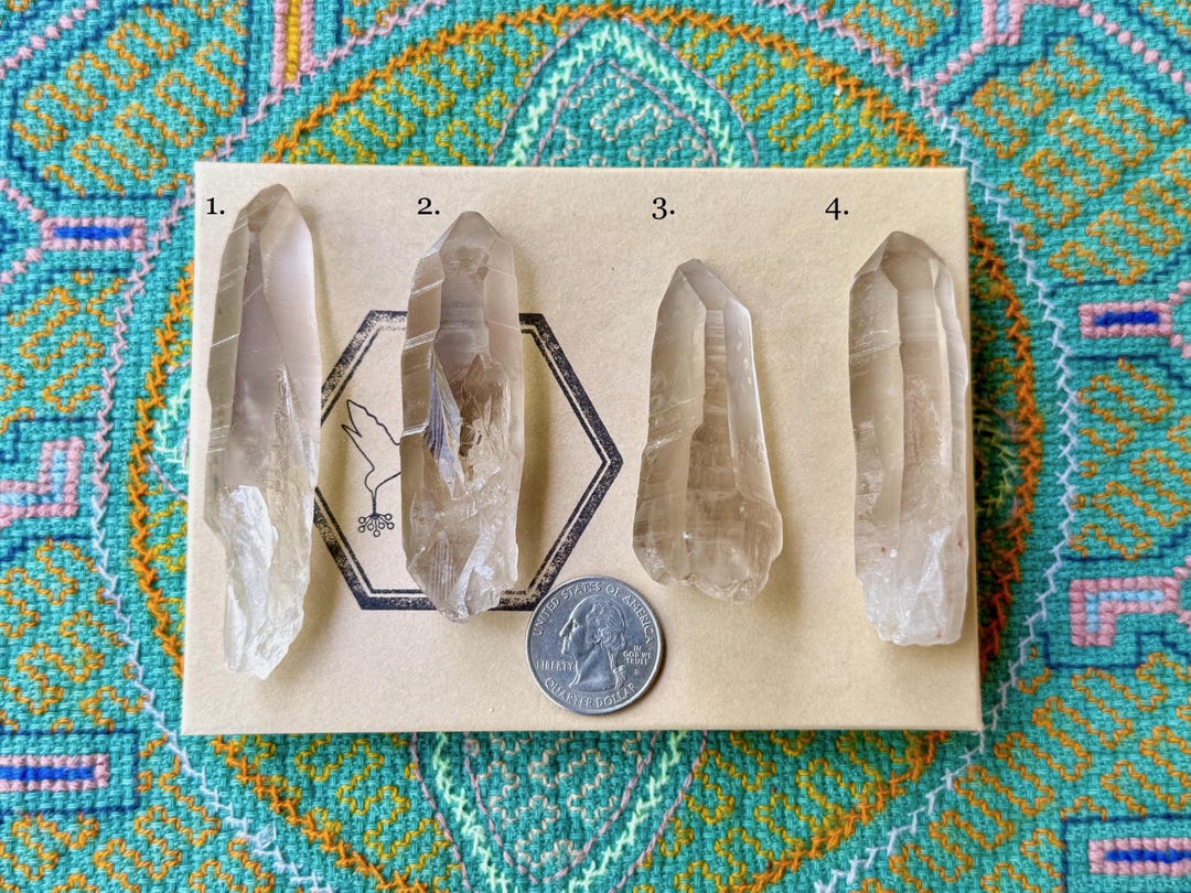 Smoky Lemurian Quartz, Choose ONE of Four, New Find, Serra Do Cabral ...