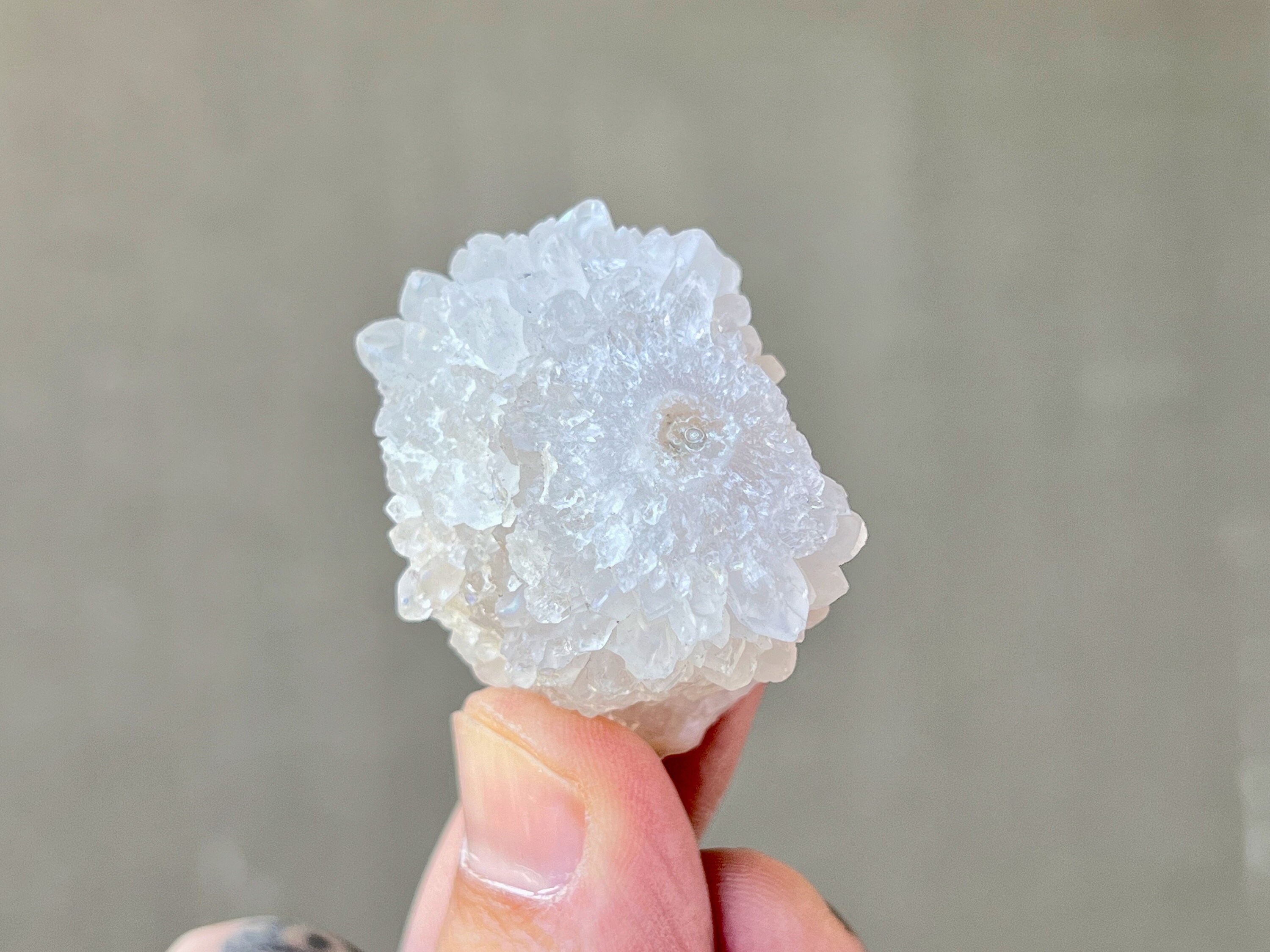 Iris Quartz Crystal Stalactite with Rhodium, 43g, Rainbow Quartz ...