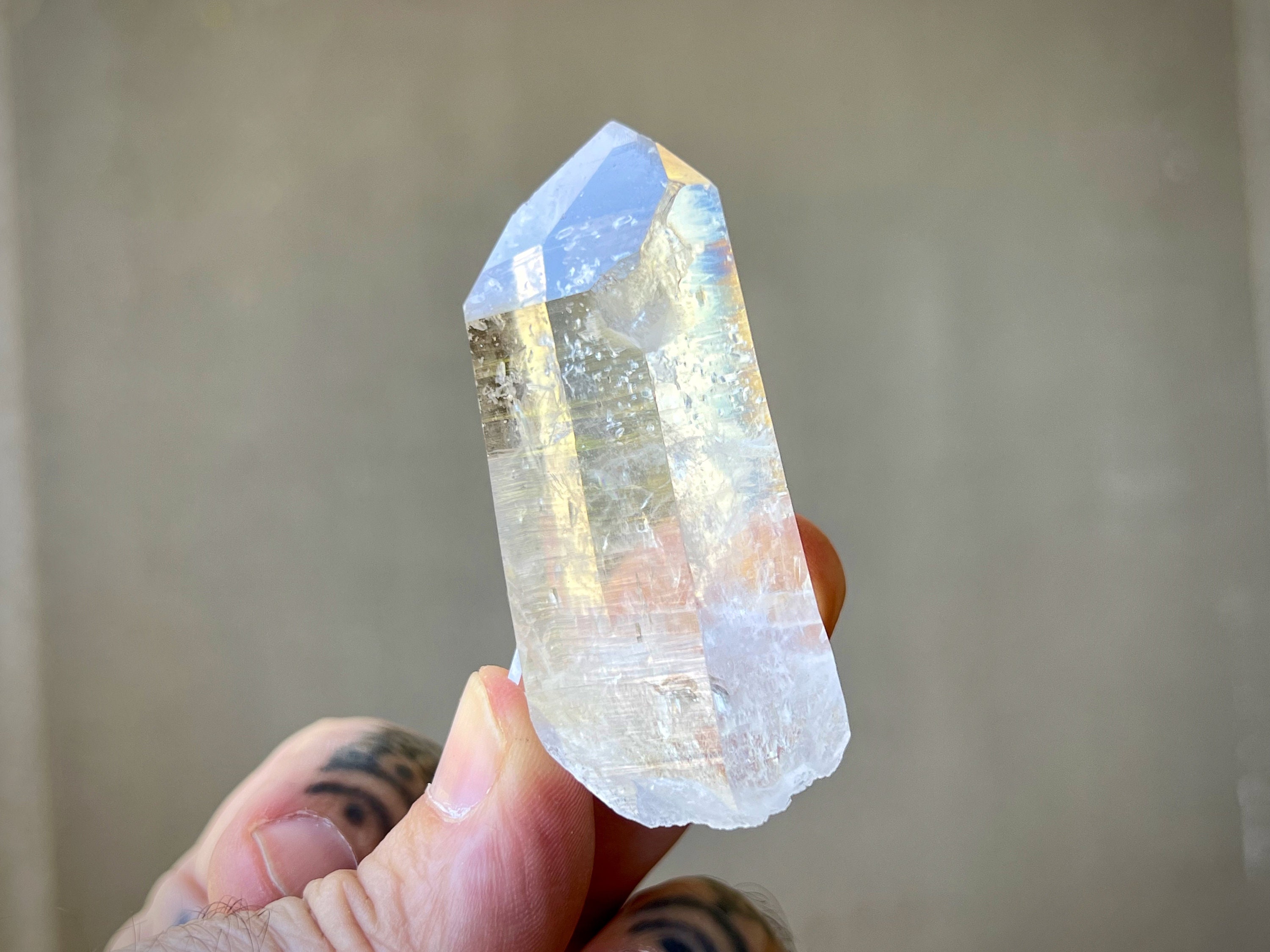 Lemurian Quartz with Water Clear Clarity, Channeling Crystal (Mystical ...