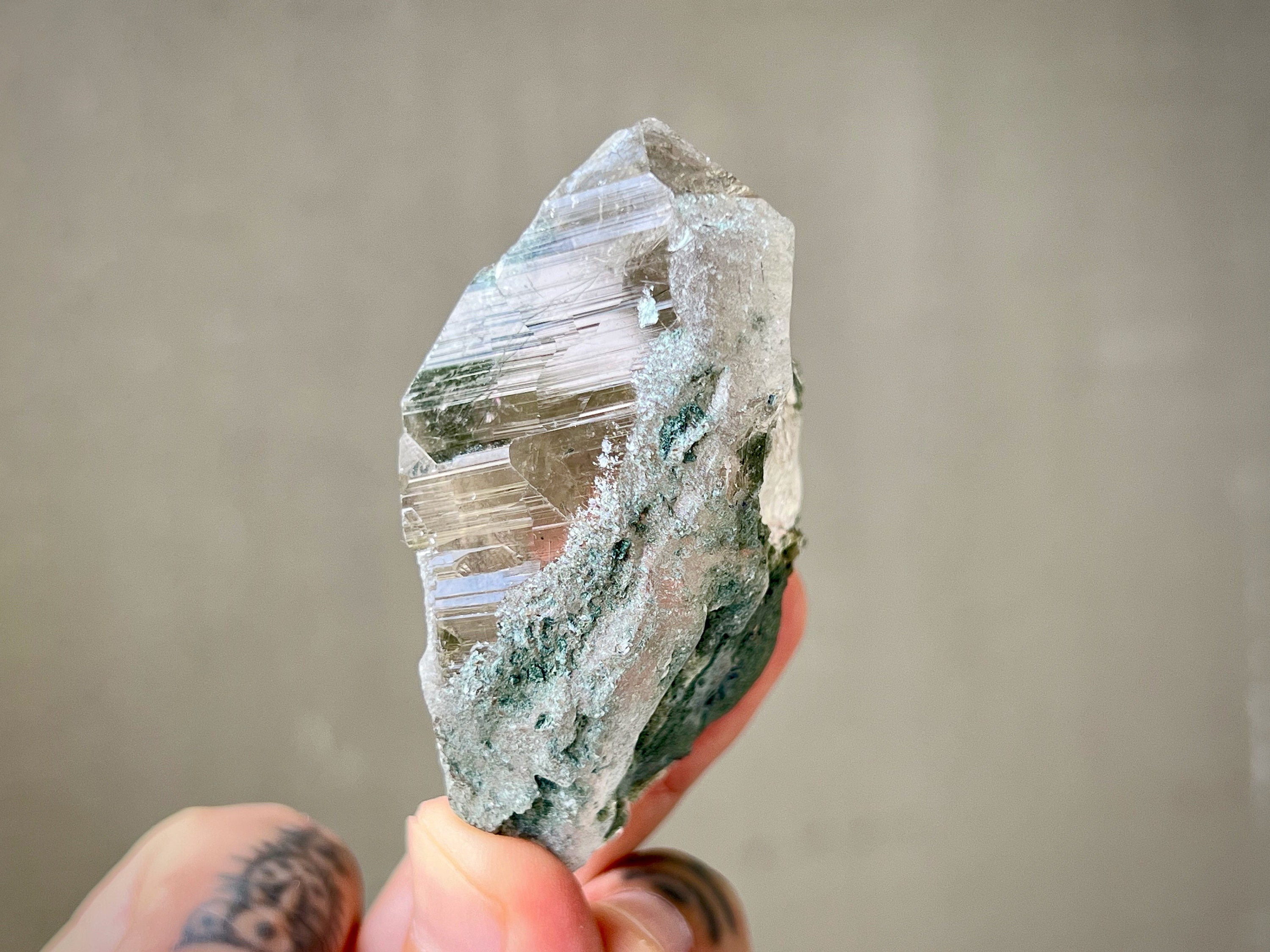 Himalayan Quartz Crystal with Green Chlorite, New Find, High Altitude ...