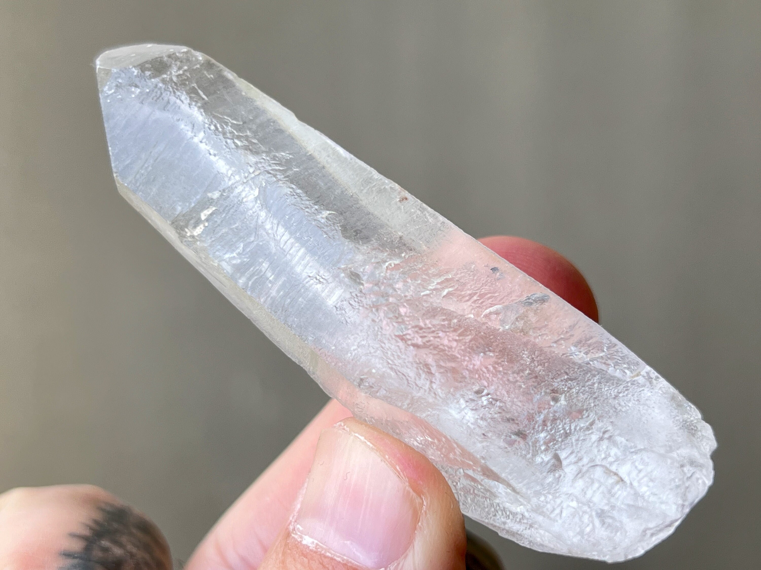 Dissolution Quartz Crystal with Beautiful Textures, Hydrothermally ...