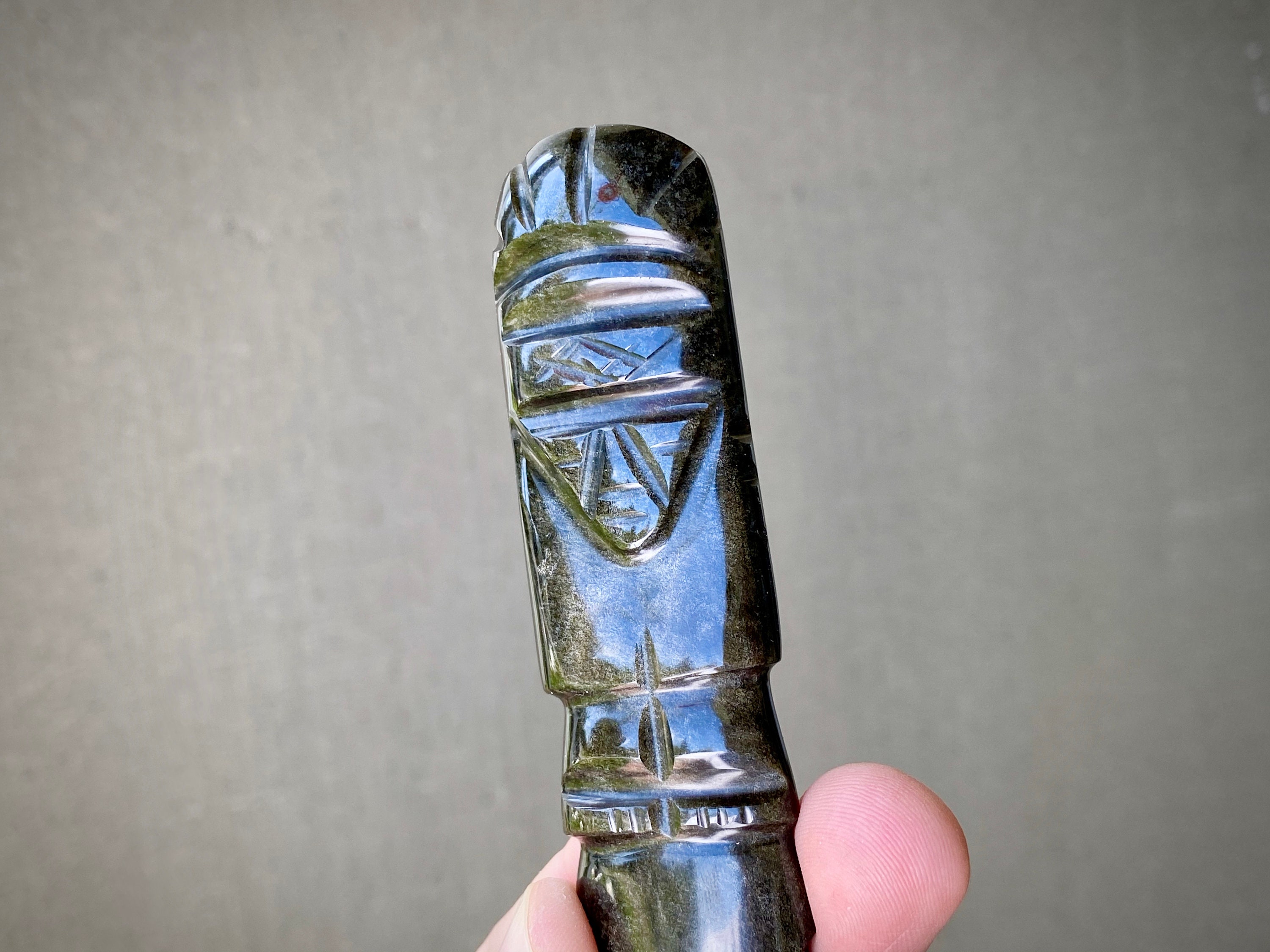 Ceremonial Dagger, Silver Sheen Obsidian Dagger, Mayan Athame ...