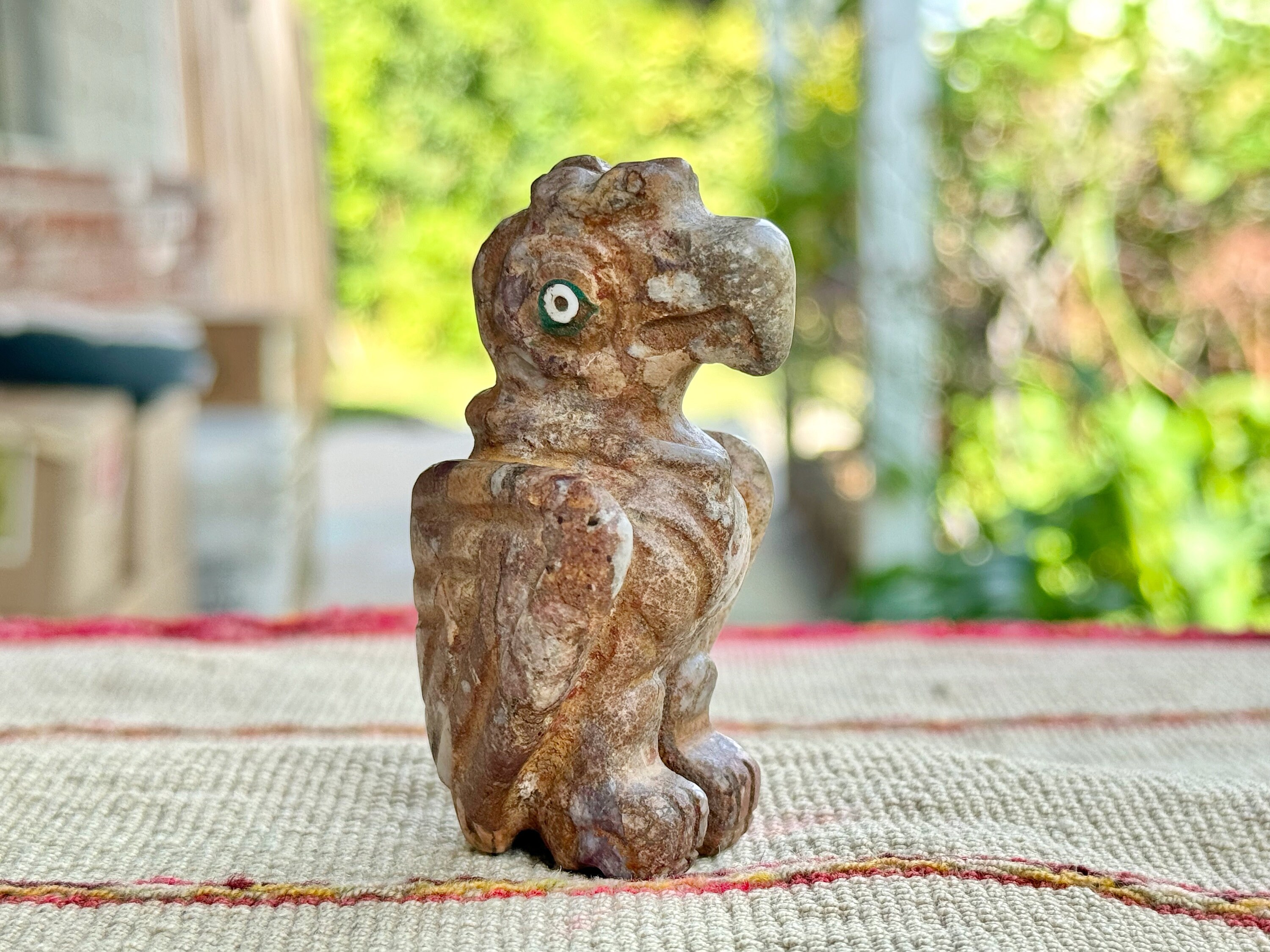 Incan Condor Statue by Peruvian Artist Ruben Layme, Hand Carved Andean ...