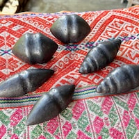 Set of 7 Peruvian CHUMPI KHUYA Stones - Hand Carved From Alabaster ...
