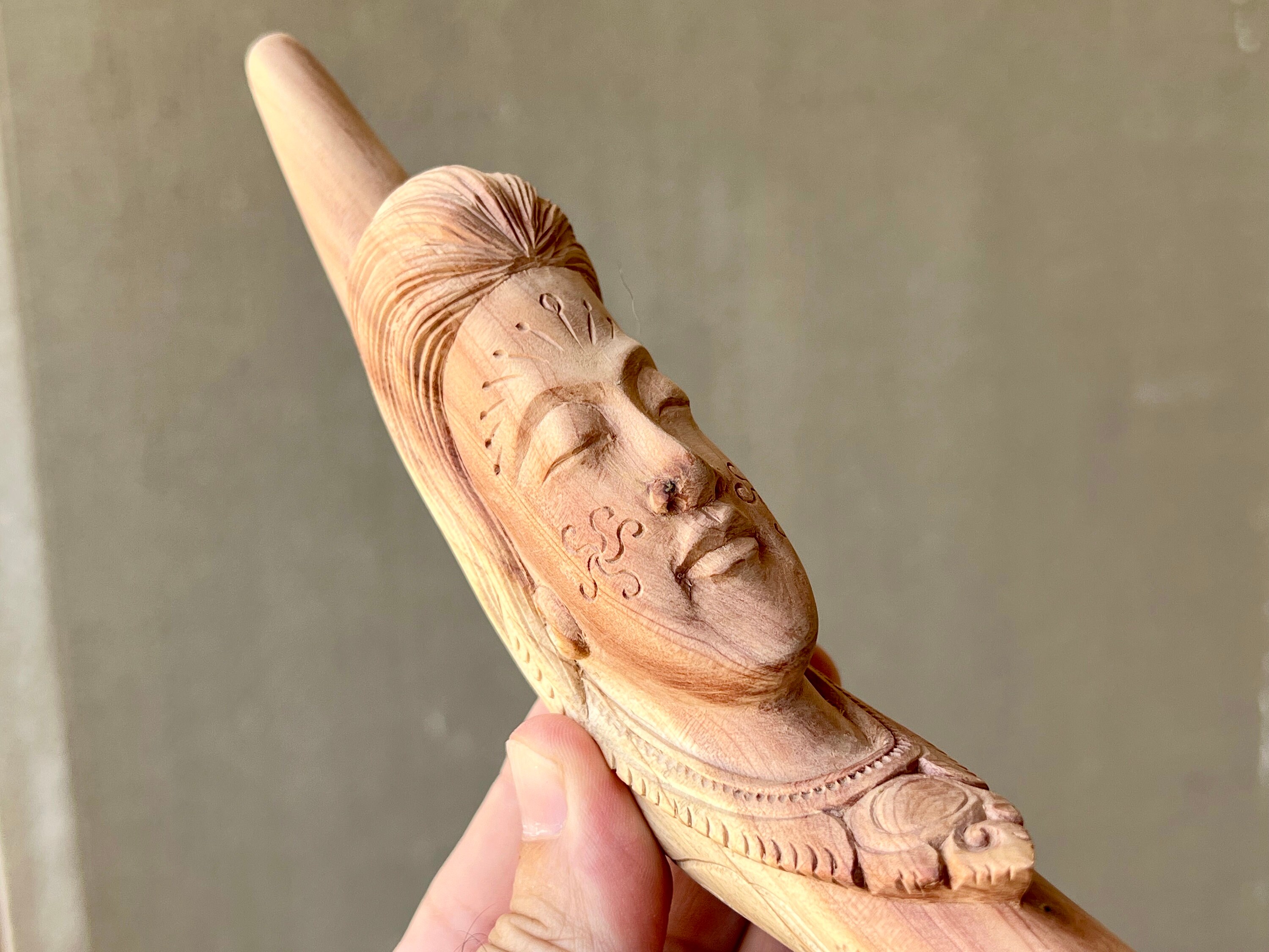 Goddess Tepi Pipe, Single Block Tepi, Hand Carved from a Single Block ...