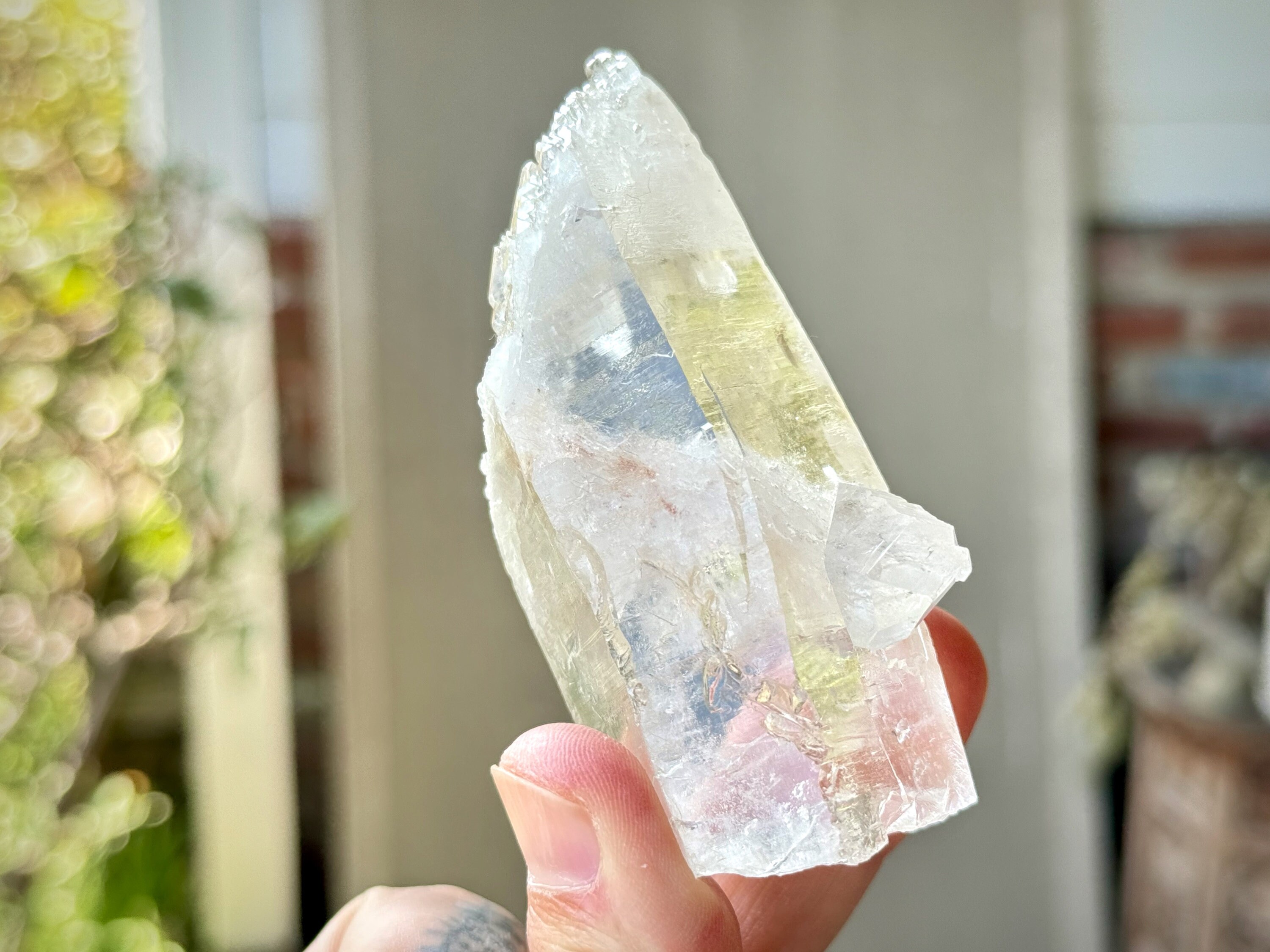 Lightning Strike Quartz with Unique Curved Formation and Elestial Main ...