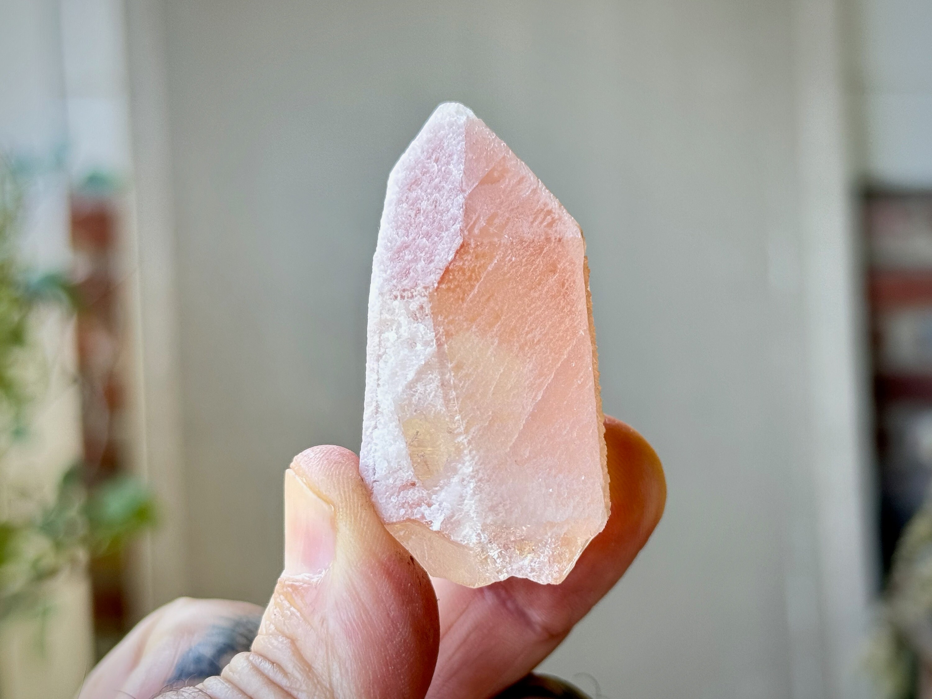Pink Dreamsicle Lemurian Quartz with Vibrant Pink Hues, New Find, Dream ...