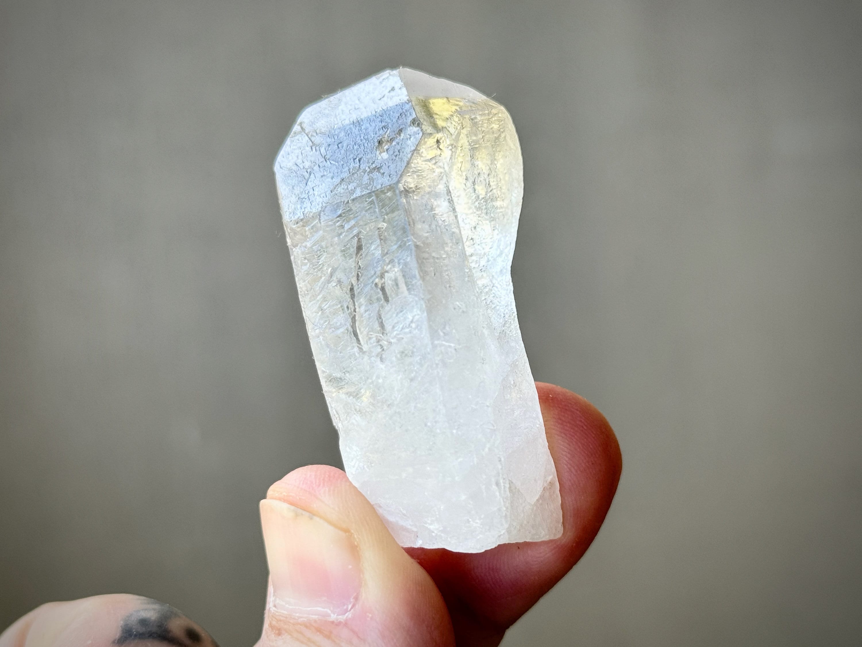 Dissolution Ice Quartz with Multiple Trigons, Rare Find, Spiritual ...