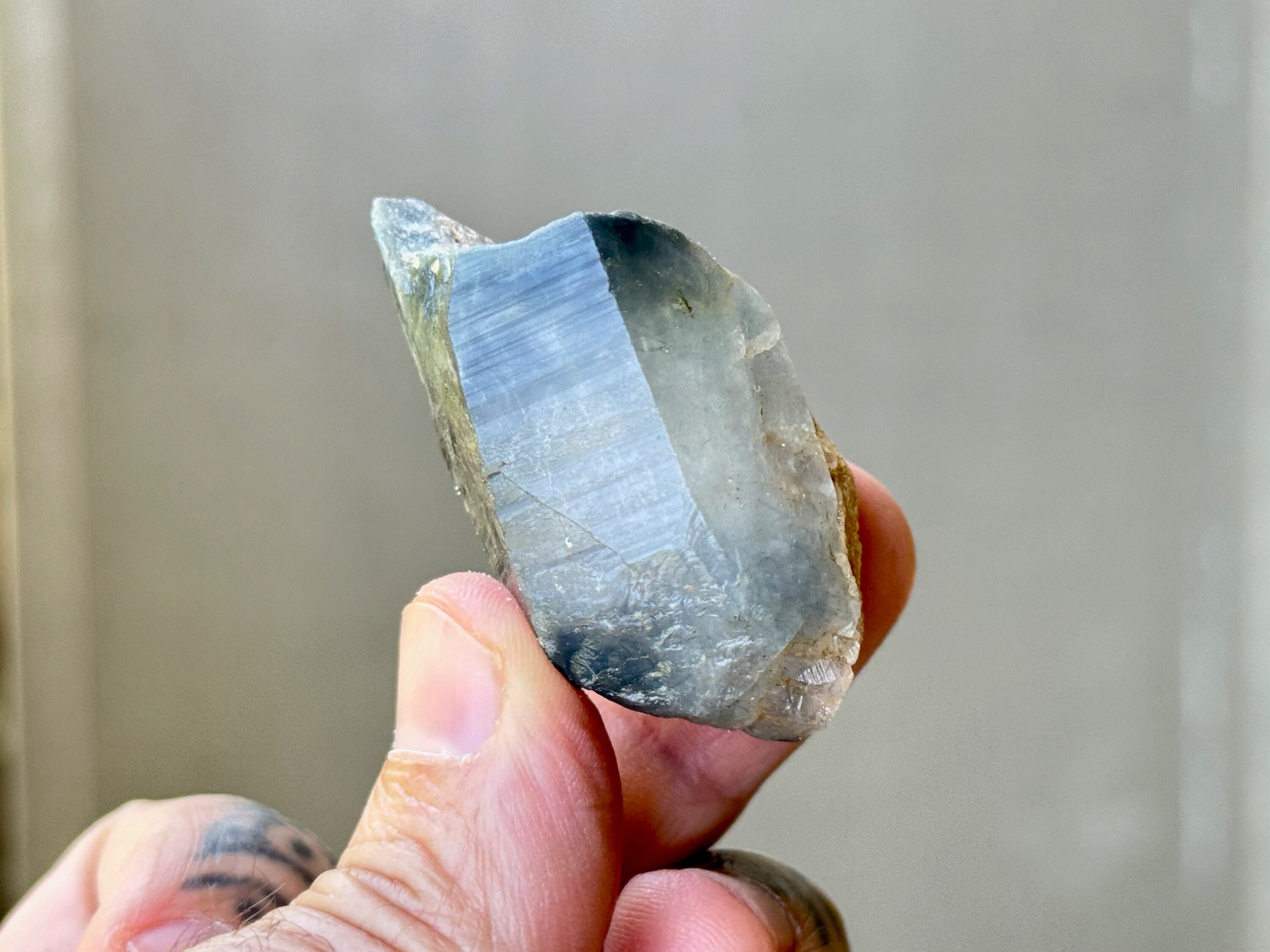 Blue Tara Nightshade Quartz with Vibrant Blue Riebeckite Inclusions ...