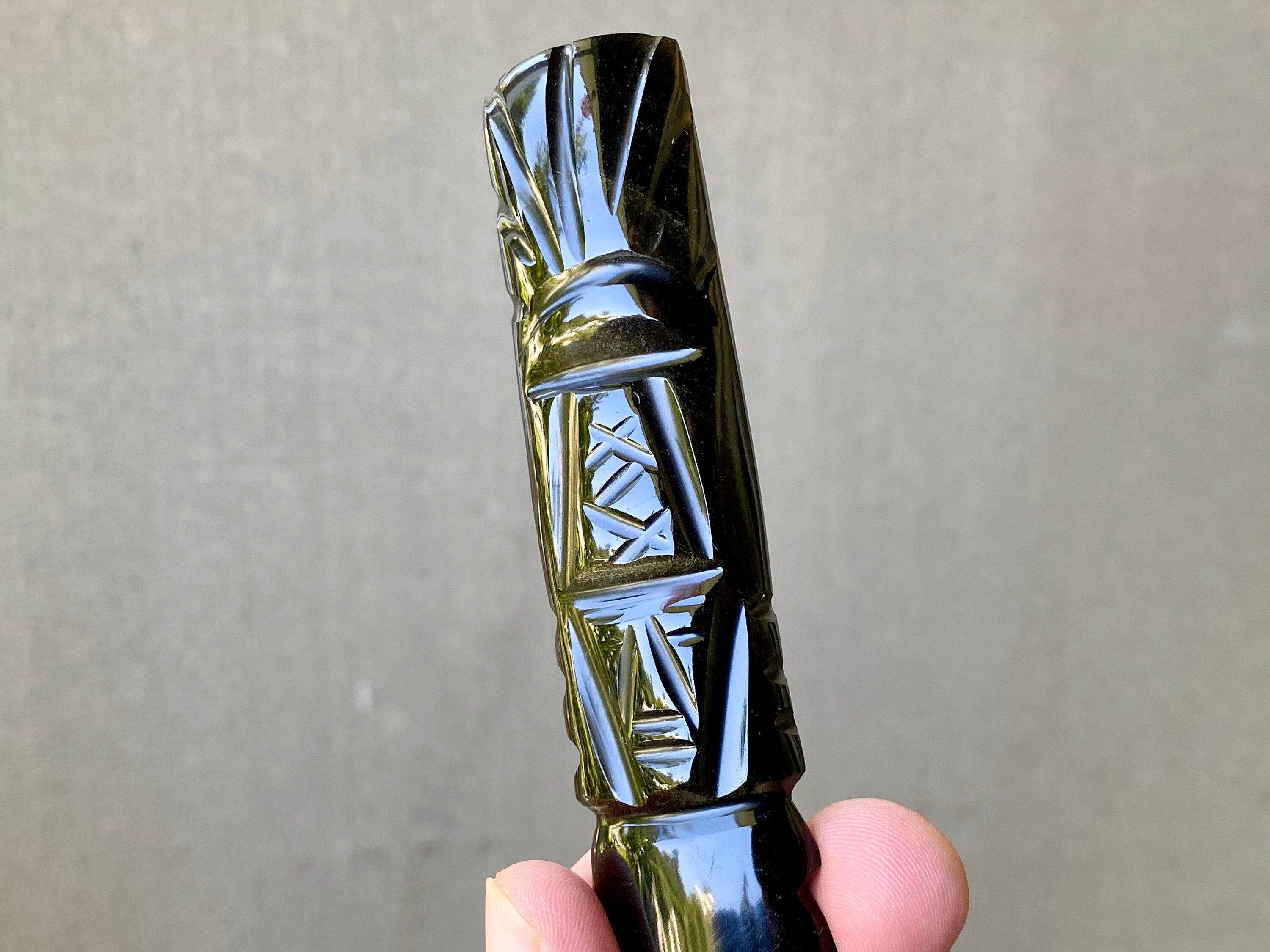 Ceremonial Dagger, Silver Sheen Obsidian Dagger, Mayan Athame ...