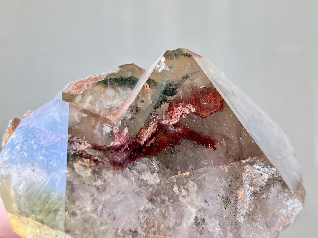 Shaman's Dream Quartz With Colorful Lodolite Inclusions, 426g, Crystal ...