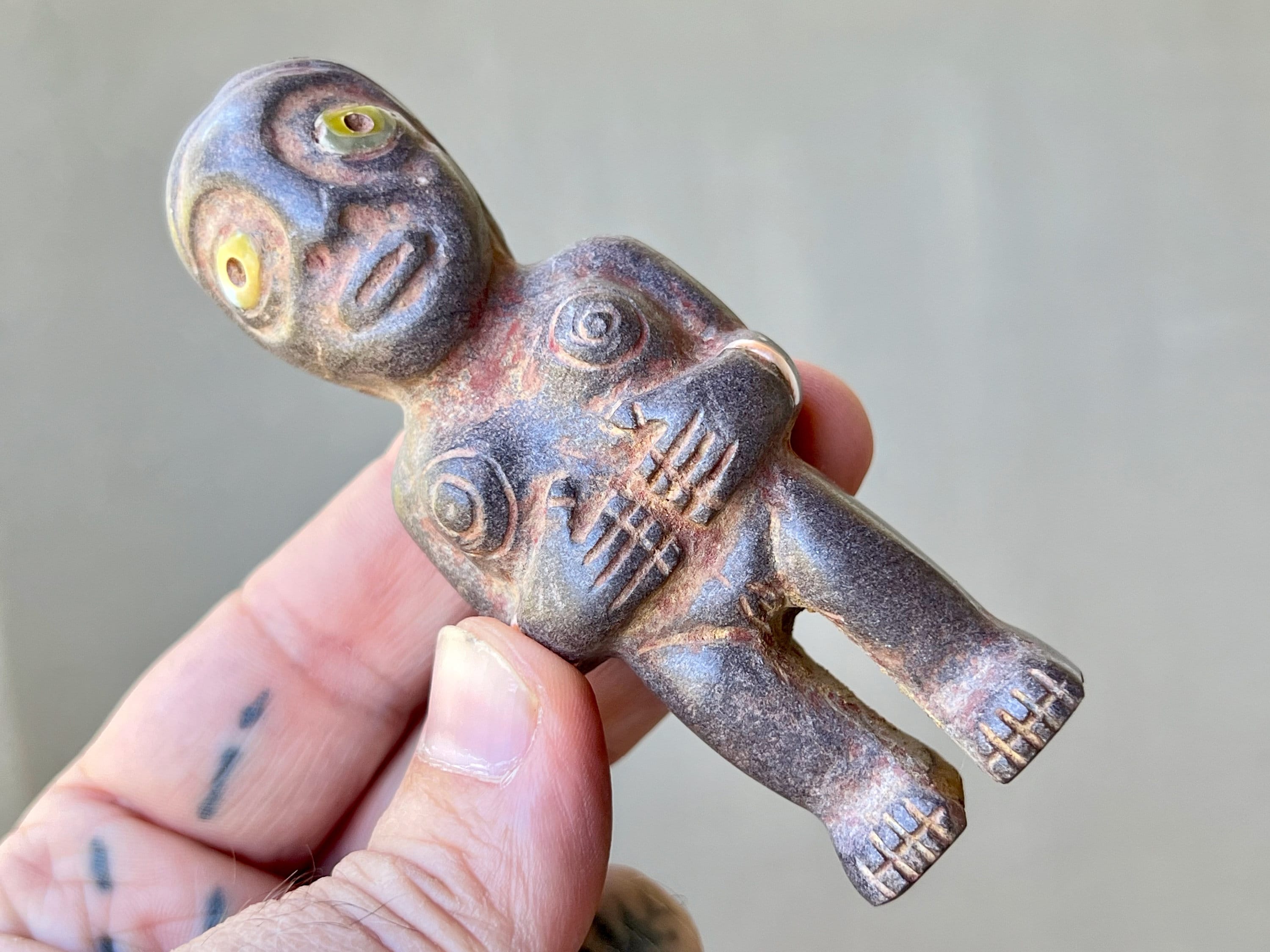 Pachamama Statue by Peruvian Artist Ruben Layme, Hand Carved Stone ...