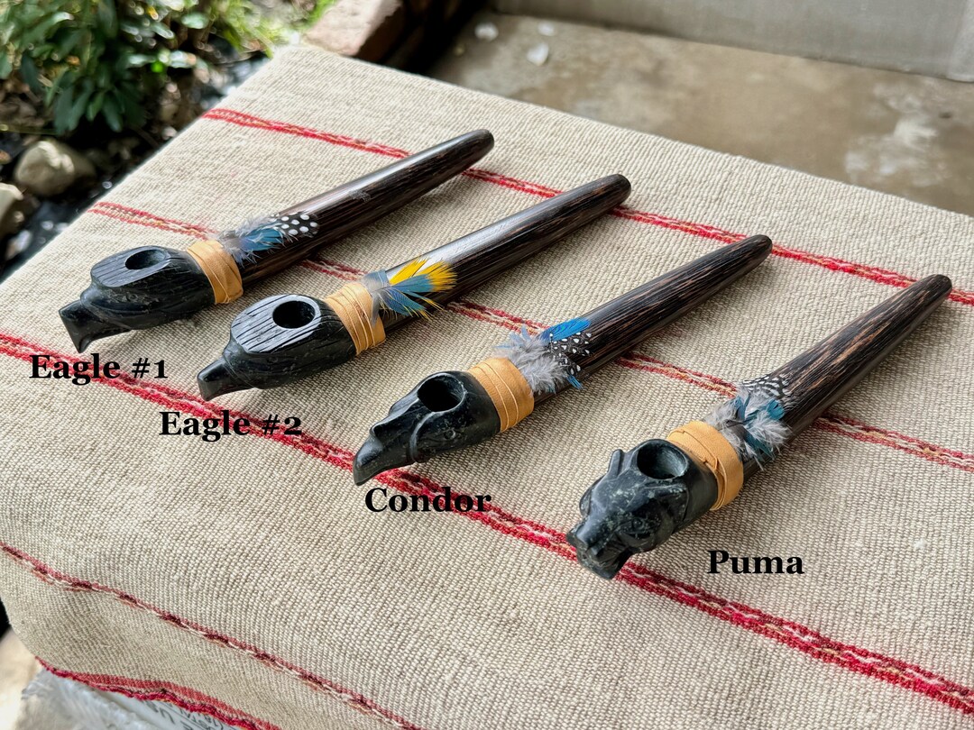 Shaman Animal Totem Pipe From Peru, Choice of Eagle, Condor or Puma ...