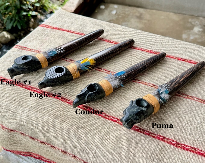 Shaman Animal Totem Pipe From Peru, Choice of Eagle, Condor or Puma ...