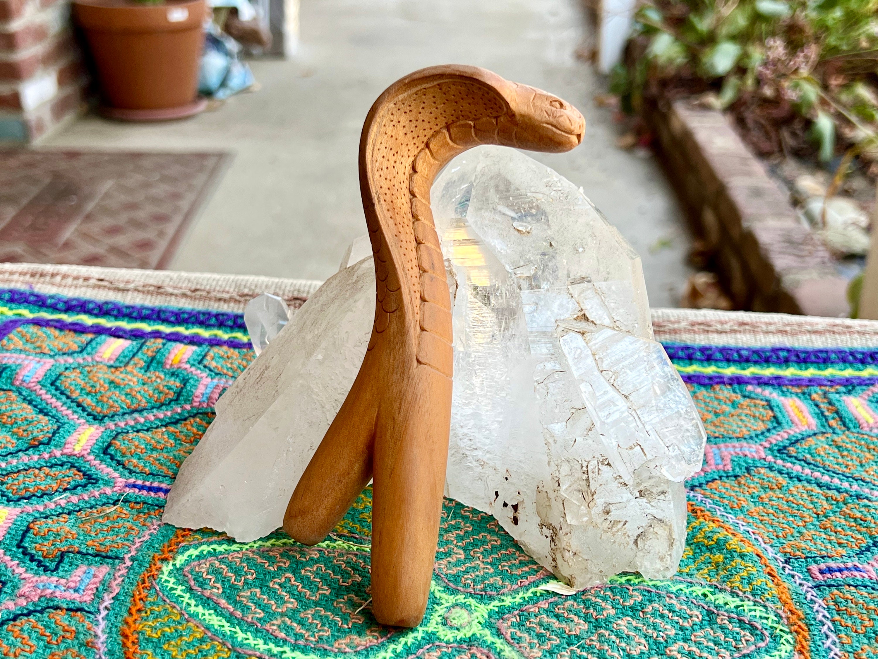 Kuripe, Cobra Snake Kuripe, Single Block Kuripe, Serpent Kuripe, Hand ...