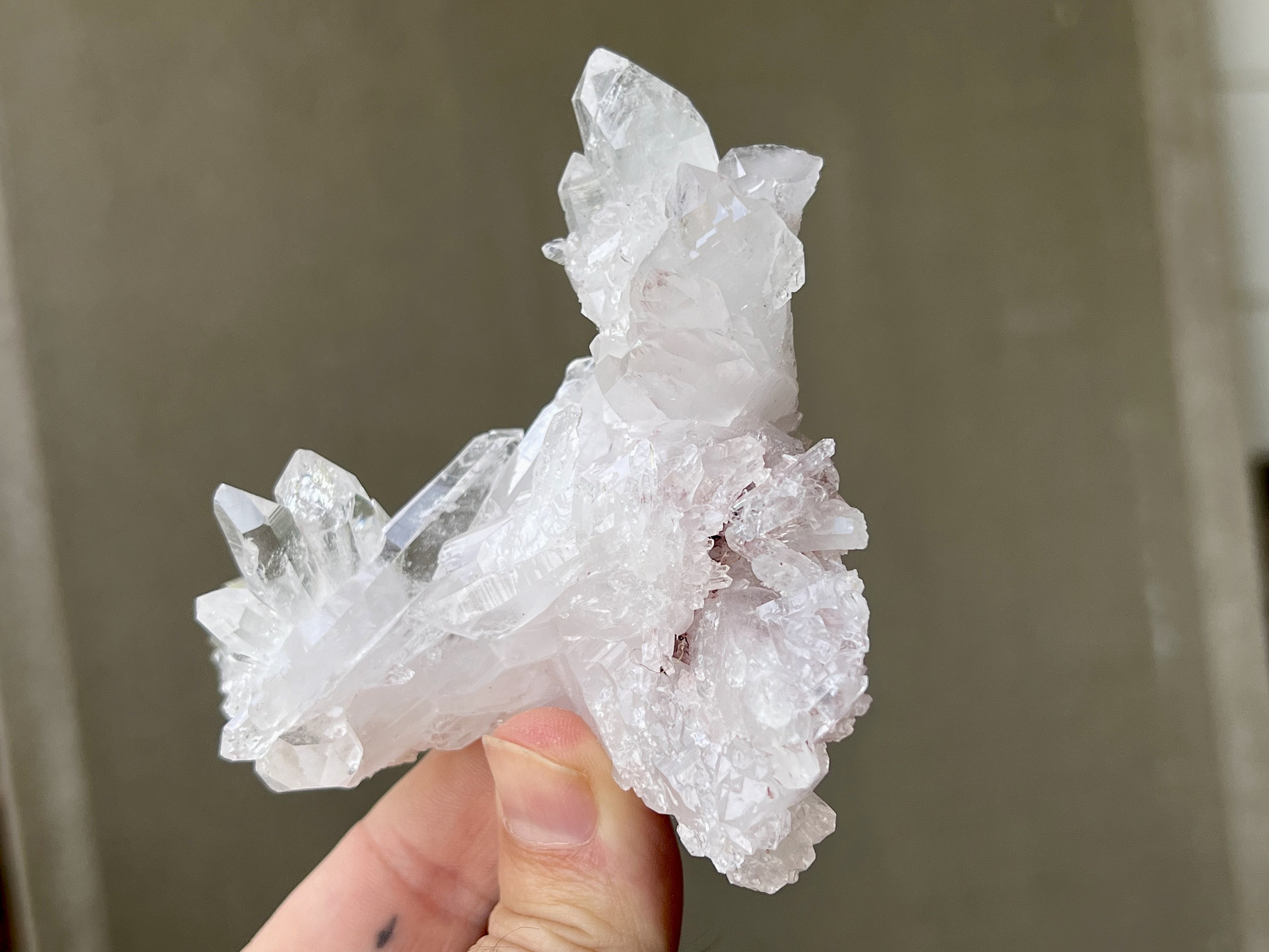 Pink Lemurian Quartz Crystal, New Rare Find, Pink Colombian Lemurian ...