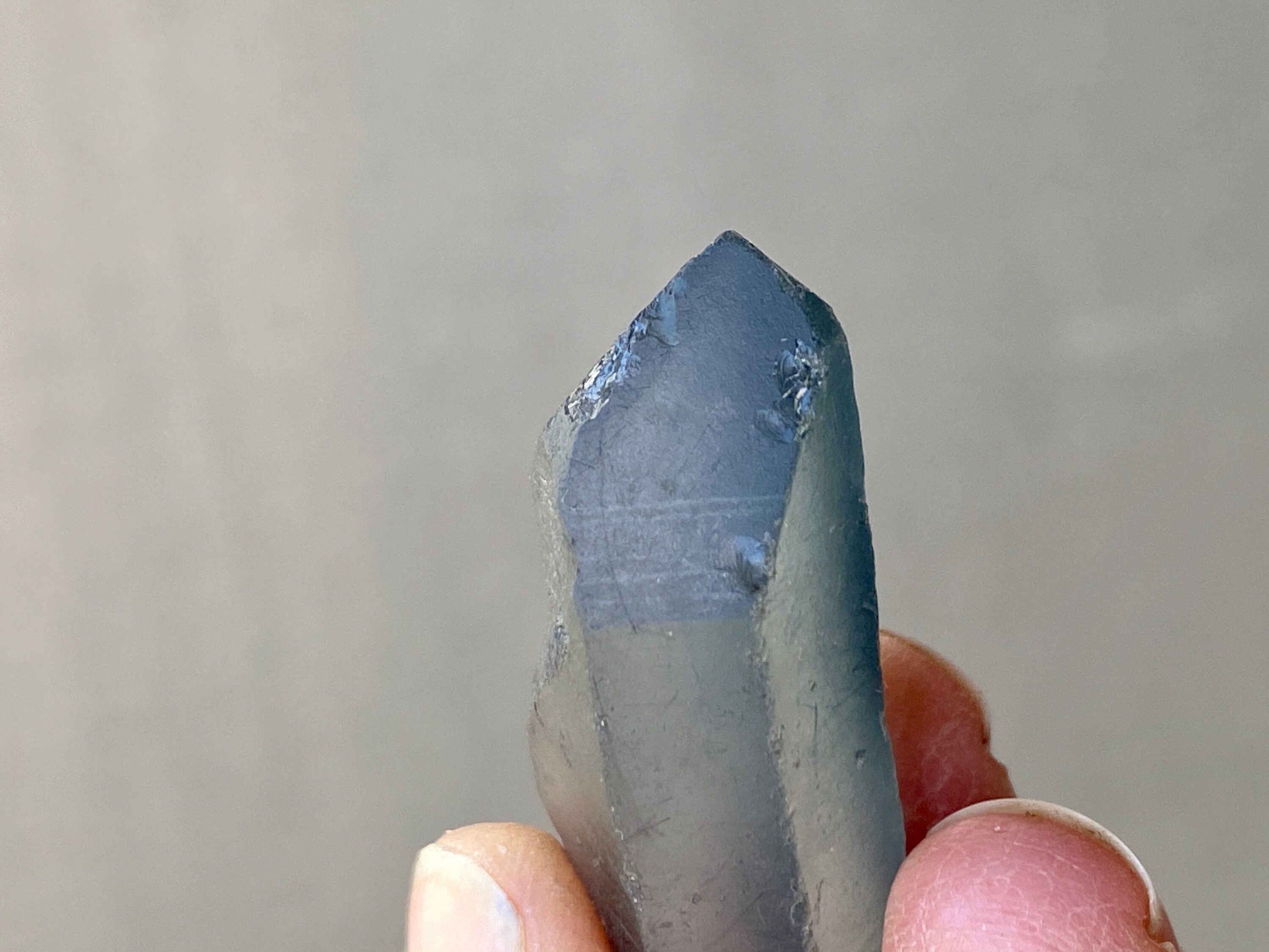 Blue Tara Quartz with Vibrant Blue Riebeckite Inclusions, New Find ...