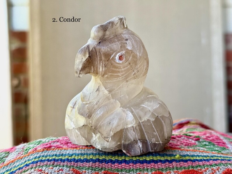 Shamanic Animal Totems, Quartz Crystal Jaguar, Condor, Snake & Eagle ...
